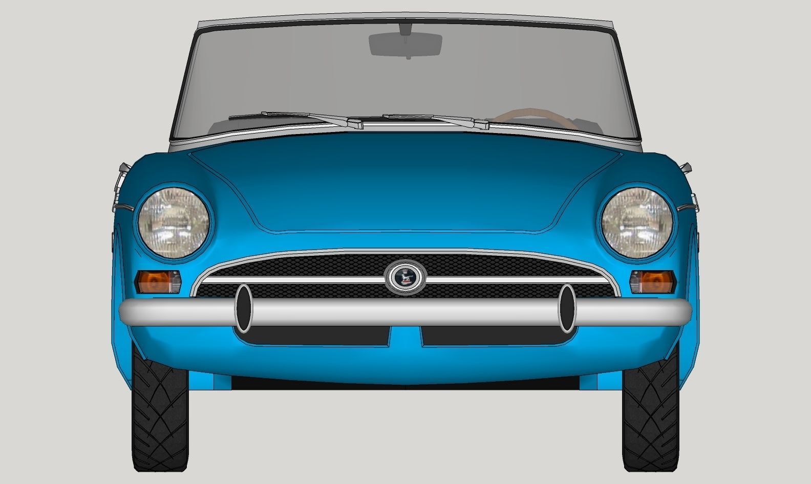 Sunbeam Tiger 1966 Low Poly 3D model | CGTrader