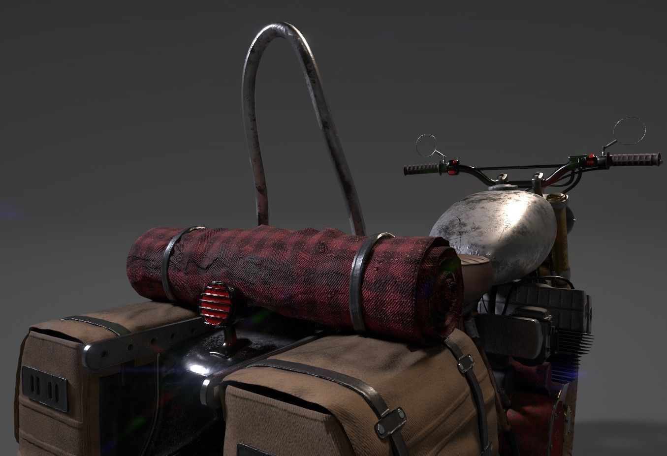 3D model Survivor Motorcycle Post Apocalyptic VR / AR / low-poly | CGTrader