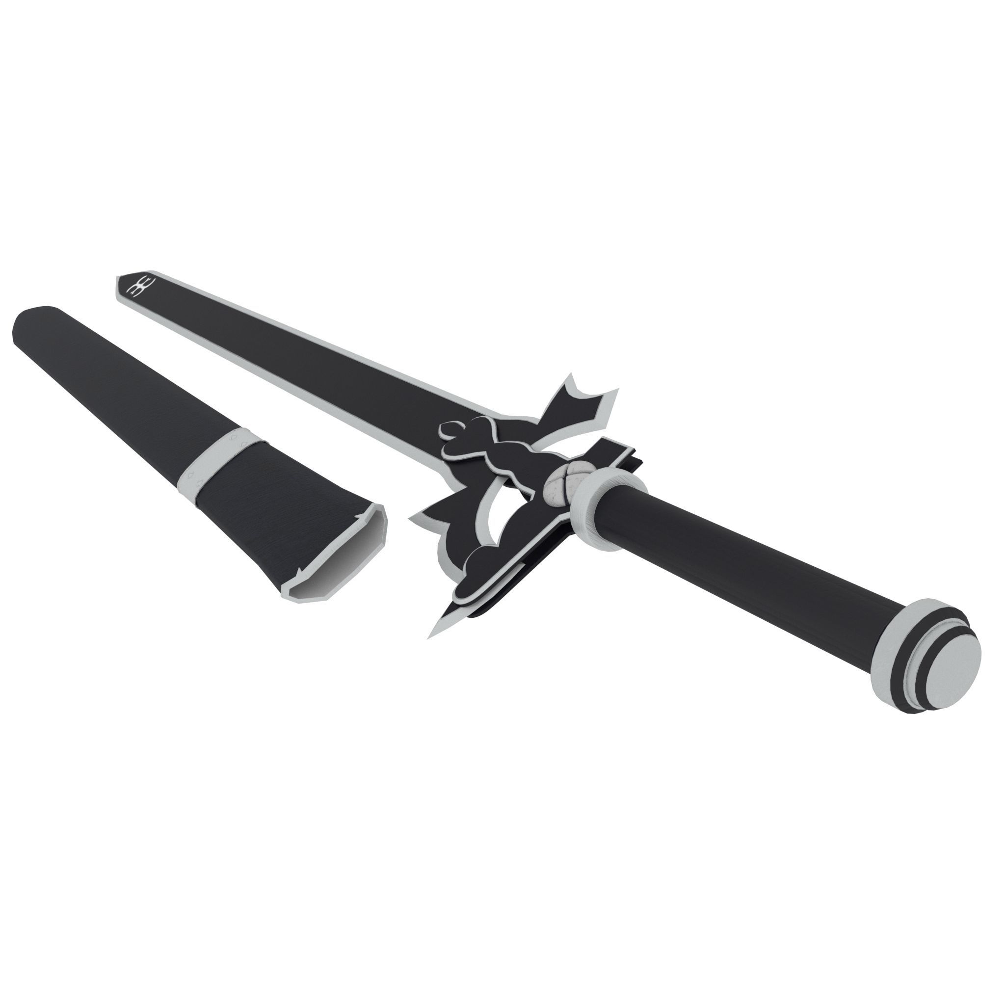 3D model Kirito Elucidator Sword Art Online VR / AR / low-poly | CGTrader