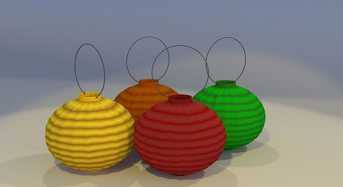 Chinese lantern free VR / AR / low-poly 3D model | CGTrader