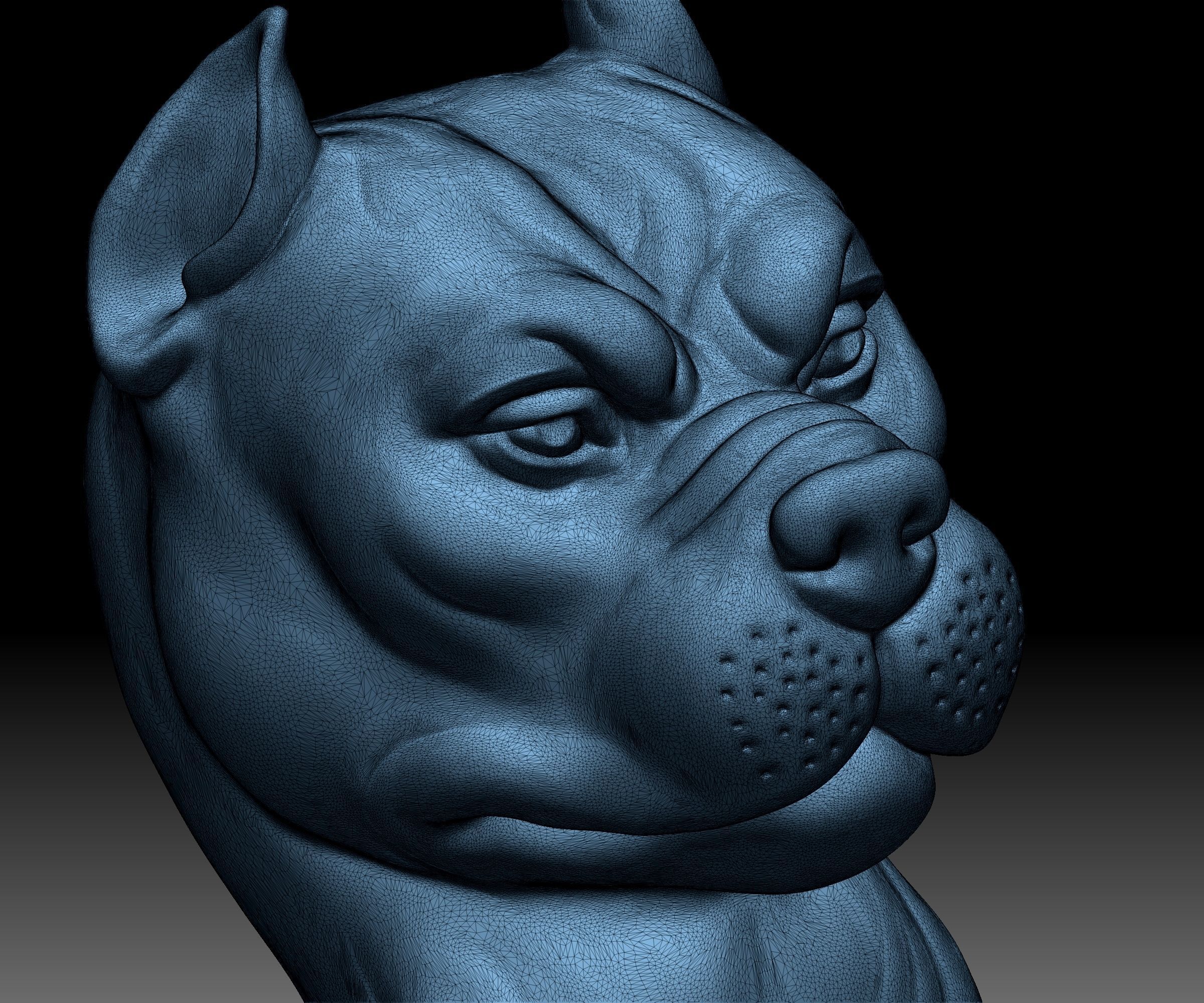 Pit Bull 3D STL file printable Bully 3D model 3D printable | CGTrader