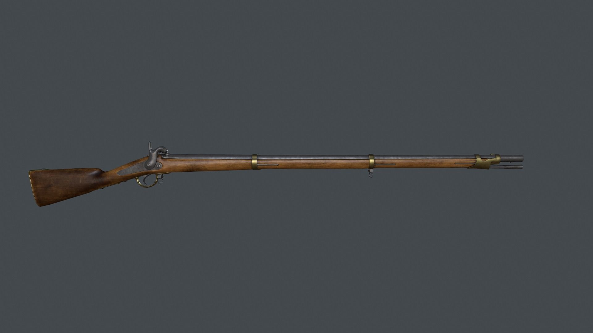 3D model Musket Game ready model VR / AR / low-poly | CGTrader