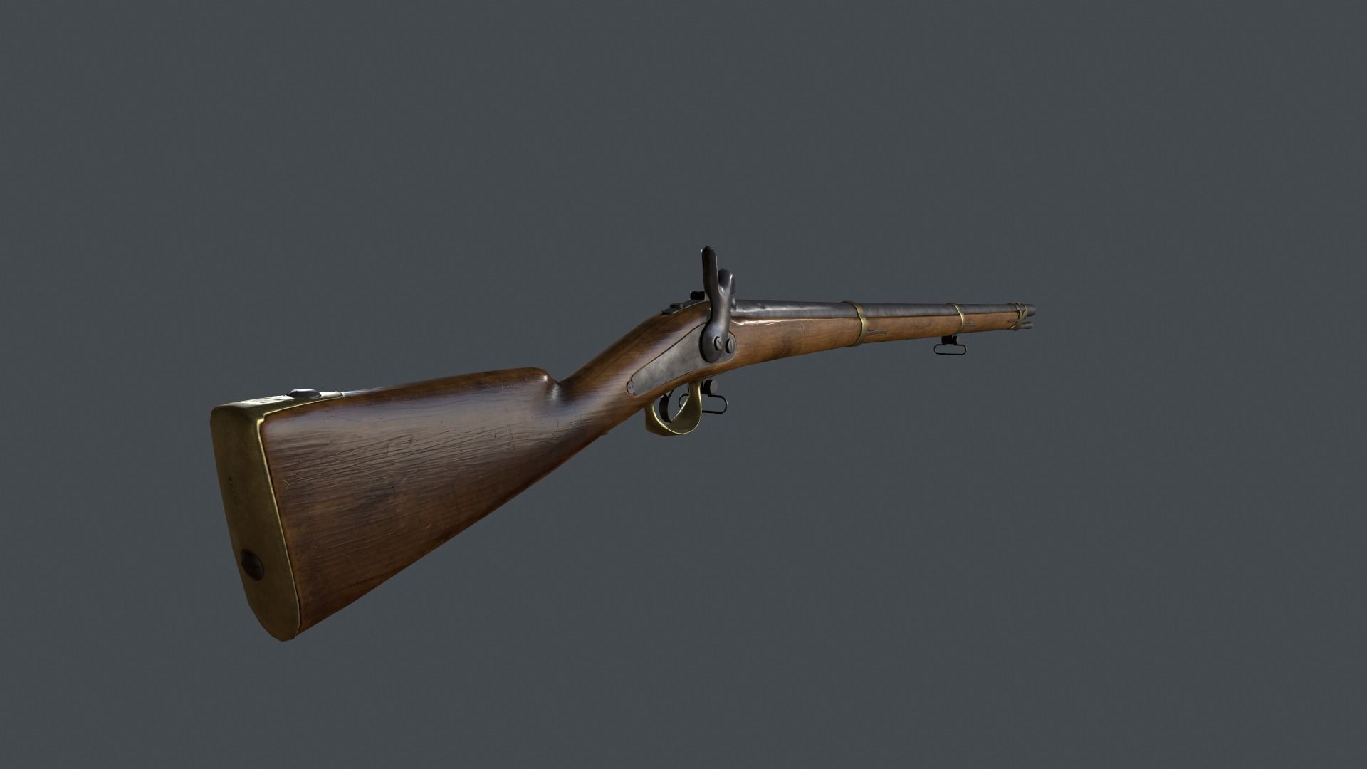 3D model Musket Game ready model VR / AR / low-poly | CGTrader