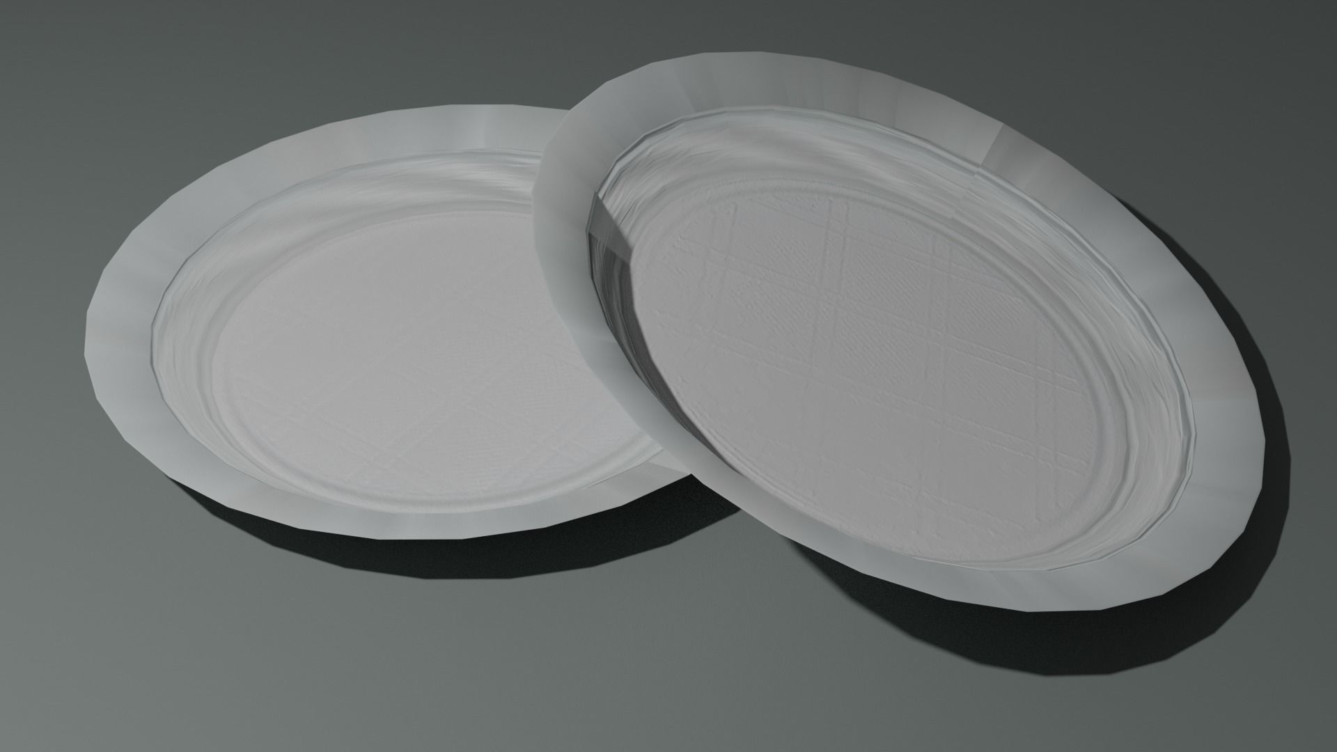 3D model Low Poly Plastic Plate VR / AR / low-poly | CGTrader