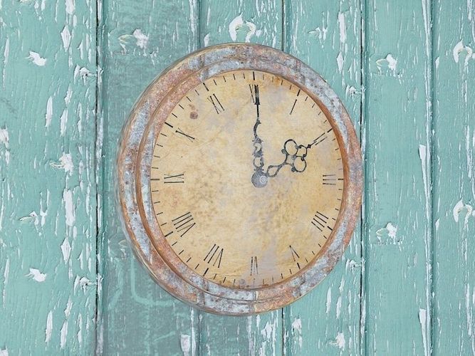 Old rusty wall clock 3D Model - CGTrader.com