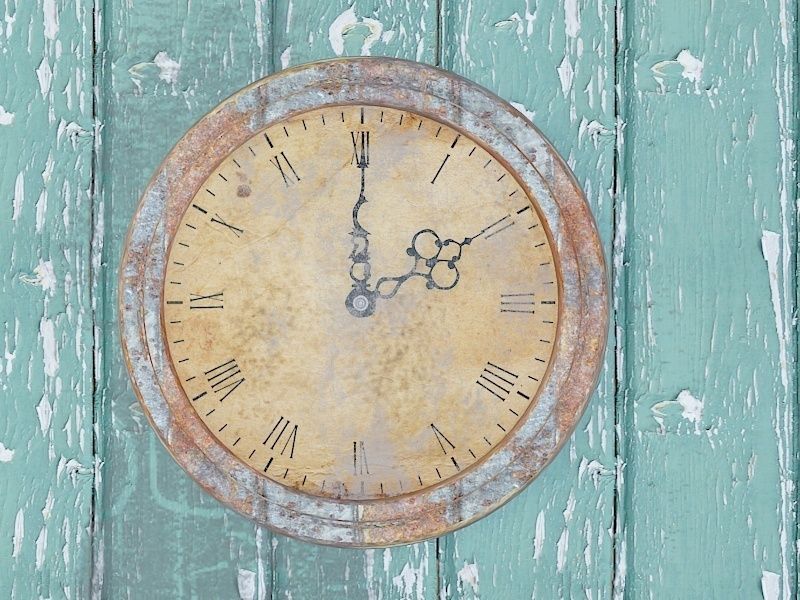 Old rusty wall clock 3D Model - CGTrader.com
