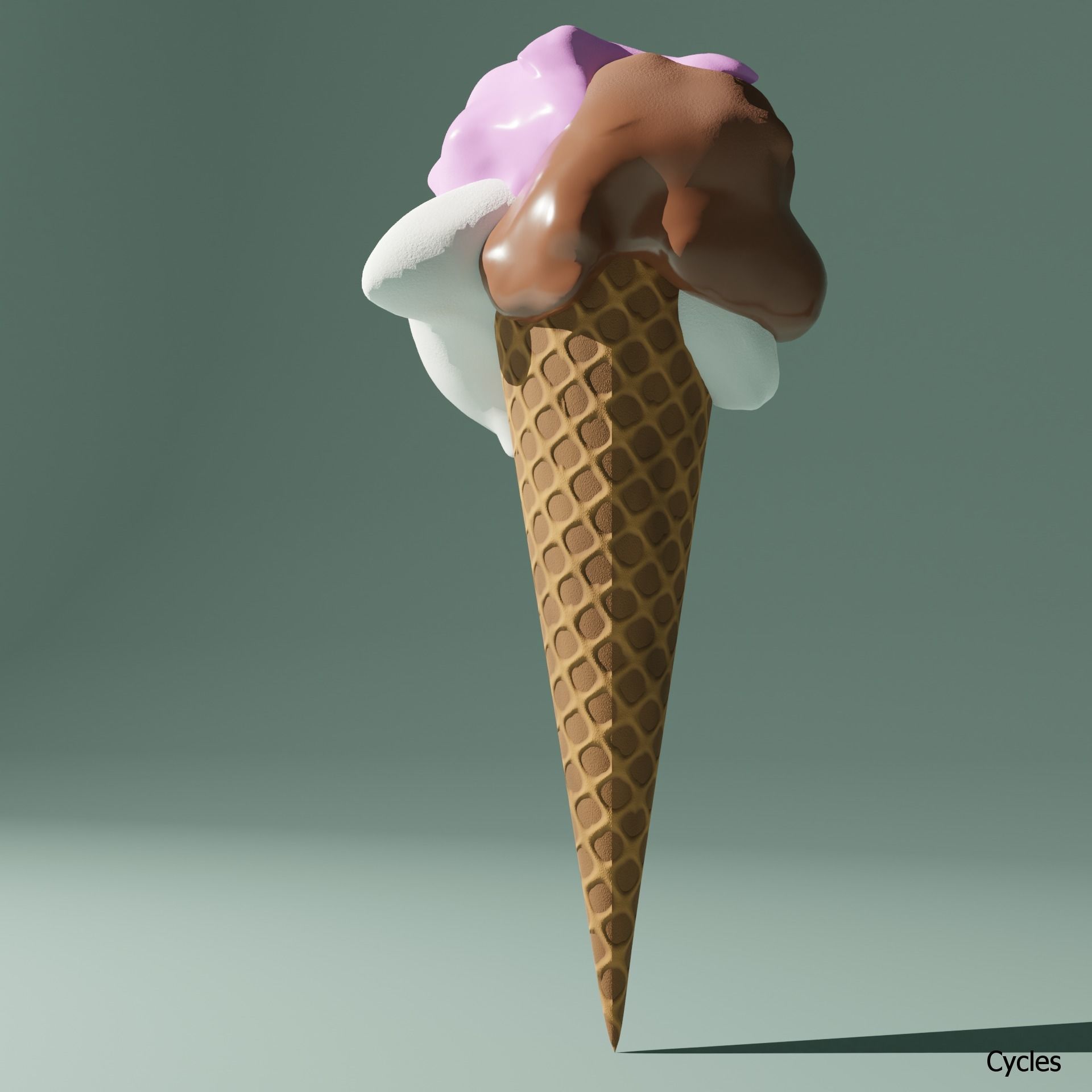 Gelato three flavors free VR / AR / low-poly 3D model | CGTrader