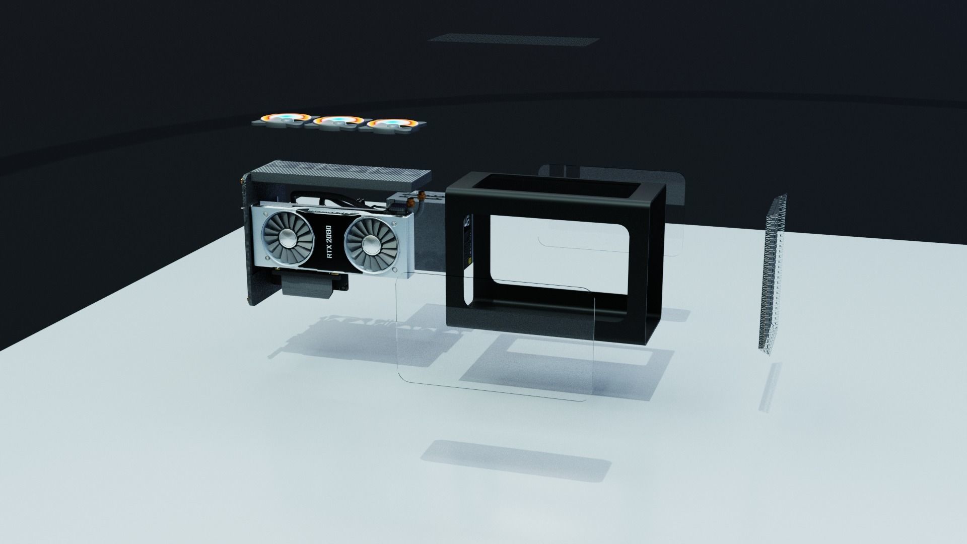 Mini ITX PC Water Cooled 3D model | CGTrader