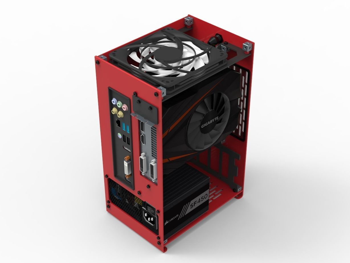 Mini-ITX Case Konsep 3D model | CGTrader
