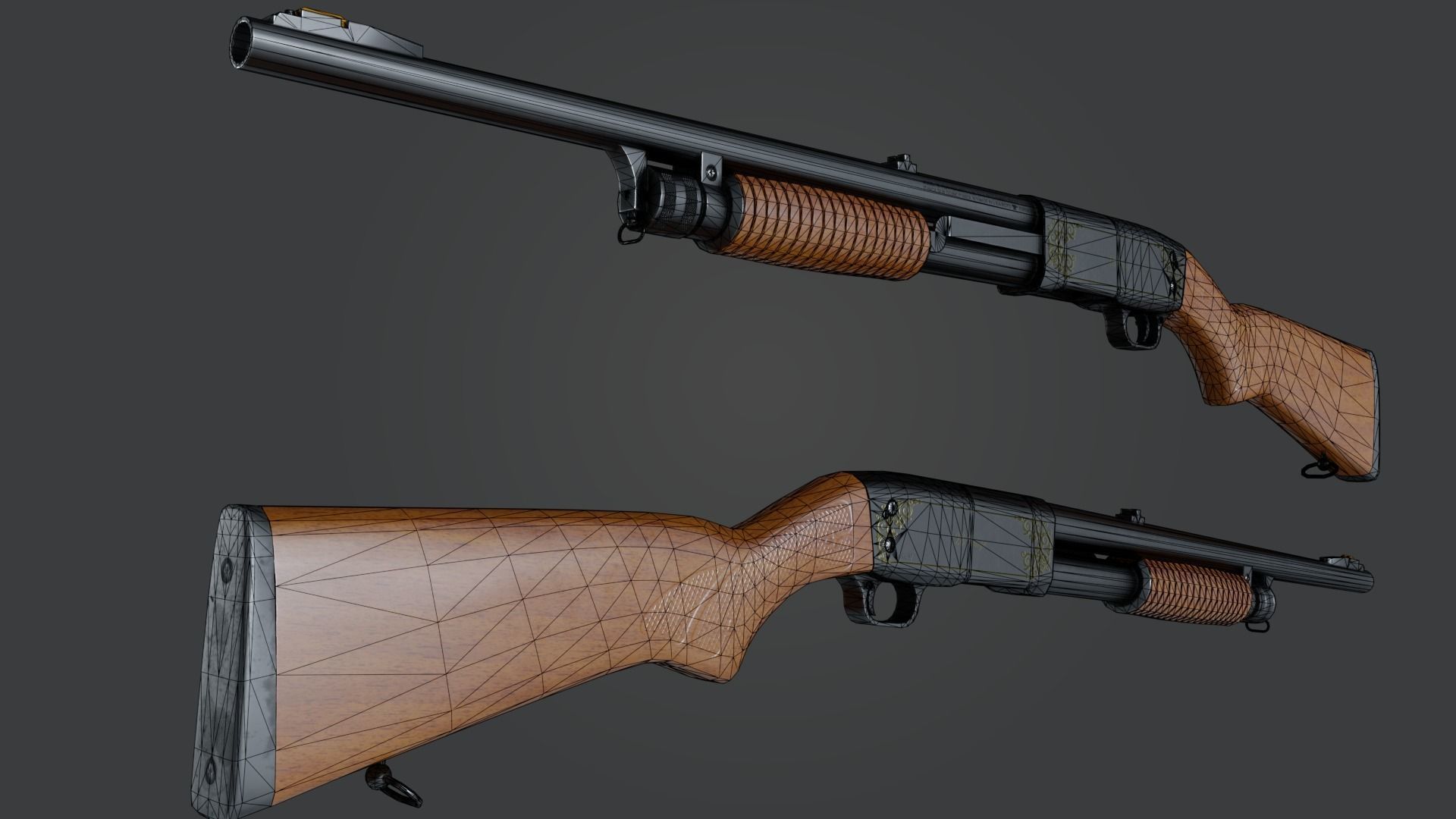 FPS Shotgun free VR / AR / low-poly 3D model | CGTrader