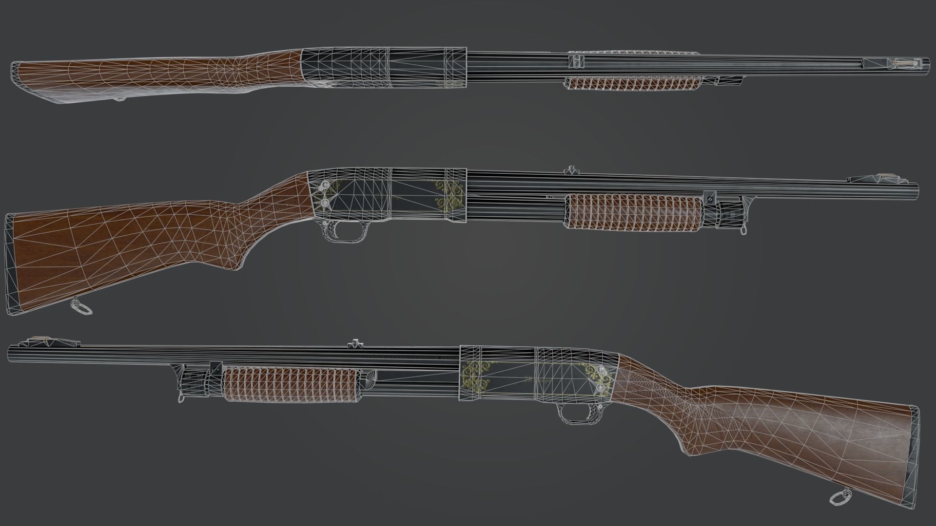FPS Shotgun free VR / AR / low-poly 3D model | CGTrader