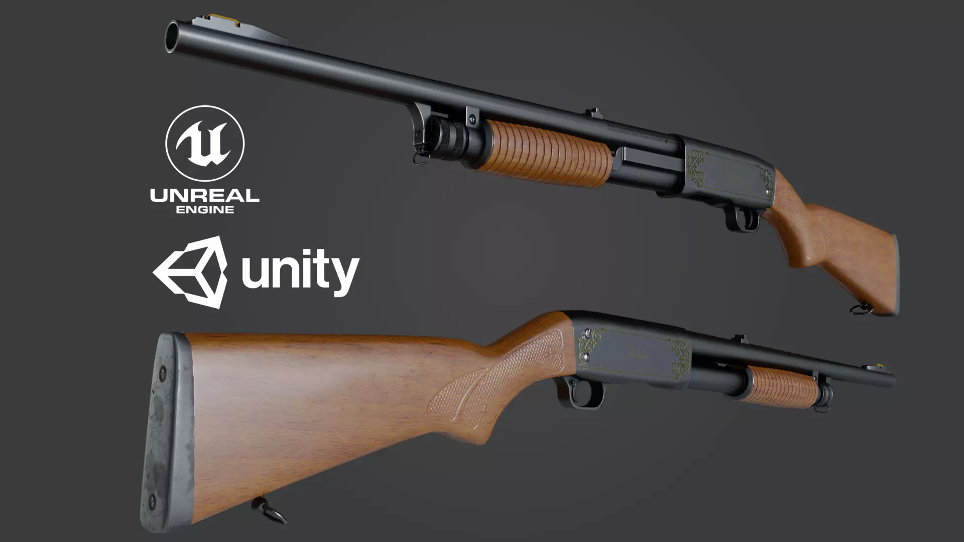 FPS Shotgun free VR / AR / low-poly 3D model | CGTrader