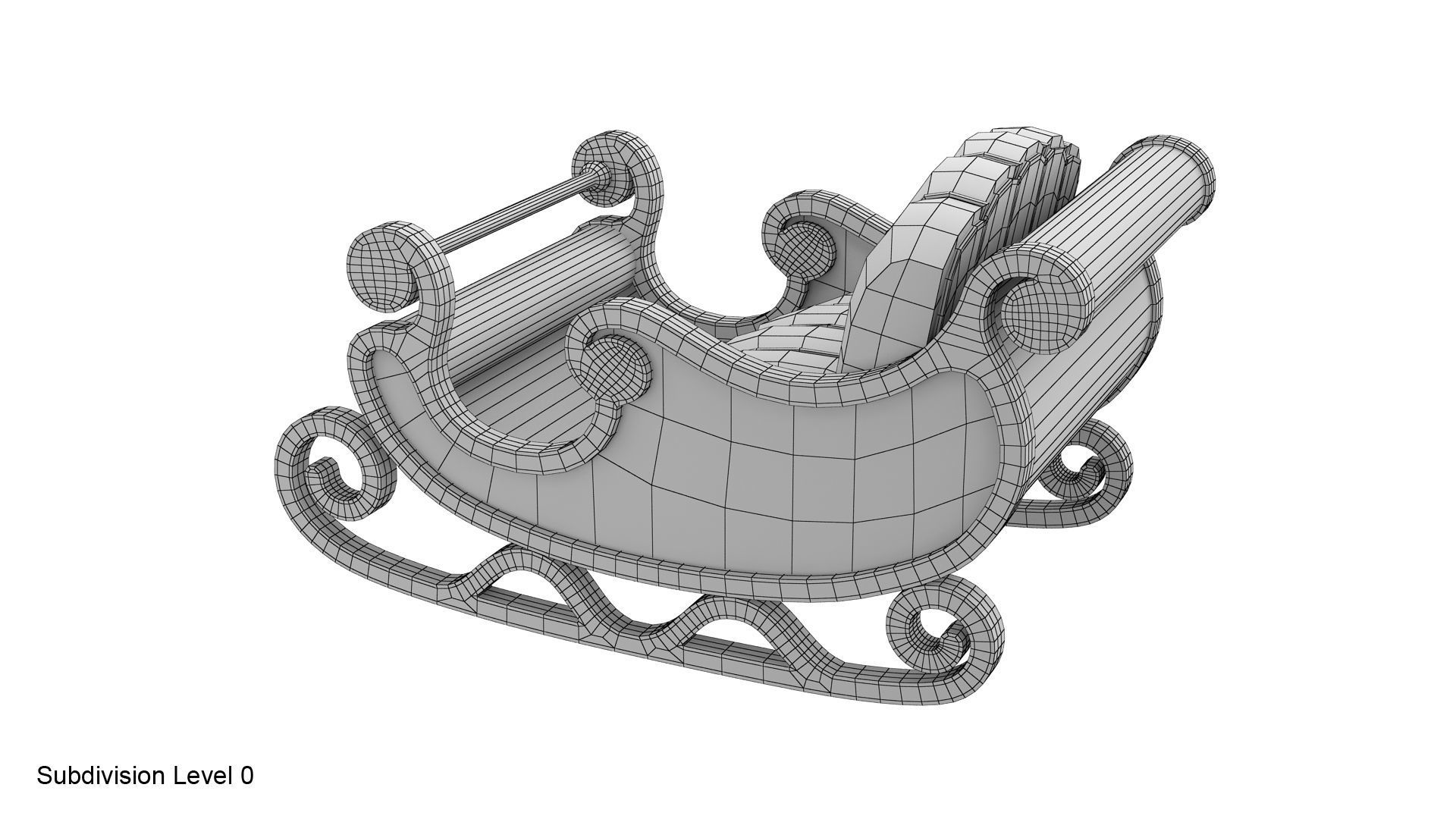 Santa sleigh 3D model | CGTrader