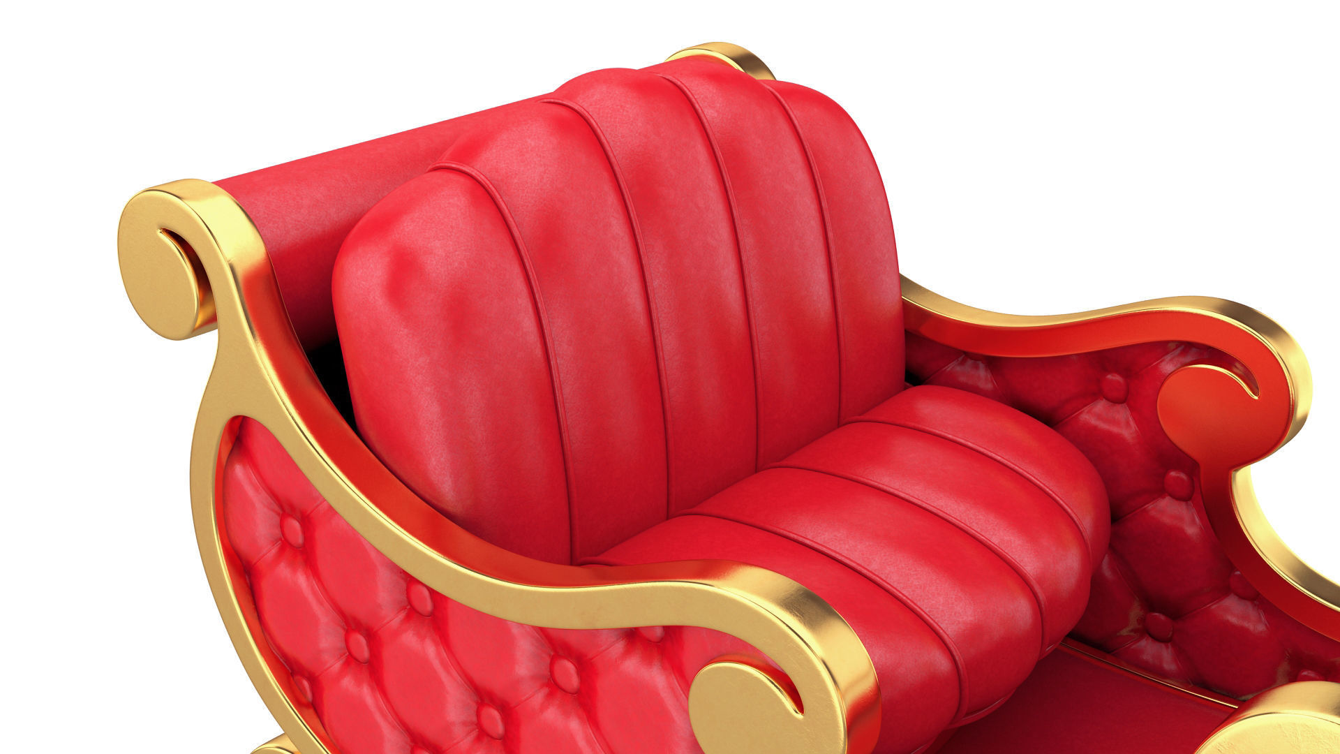 Santa sleigh 3D model | CGTrader