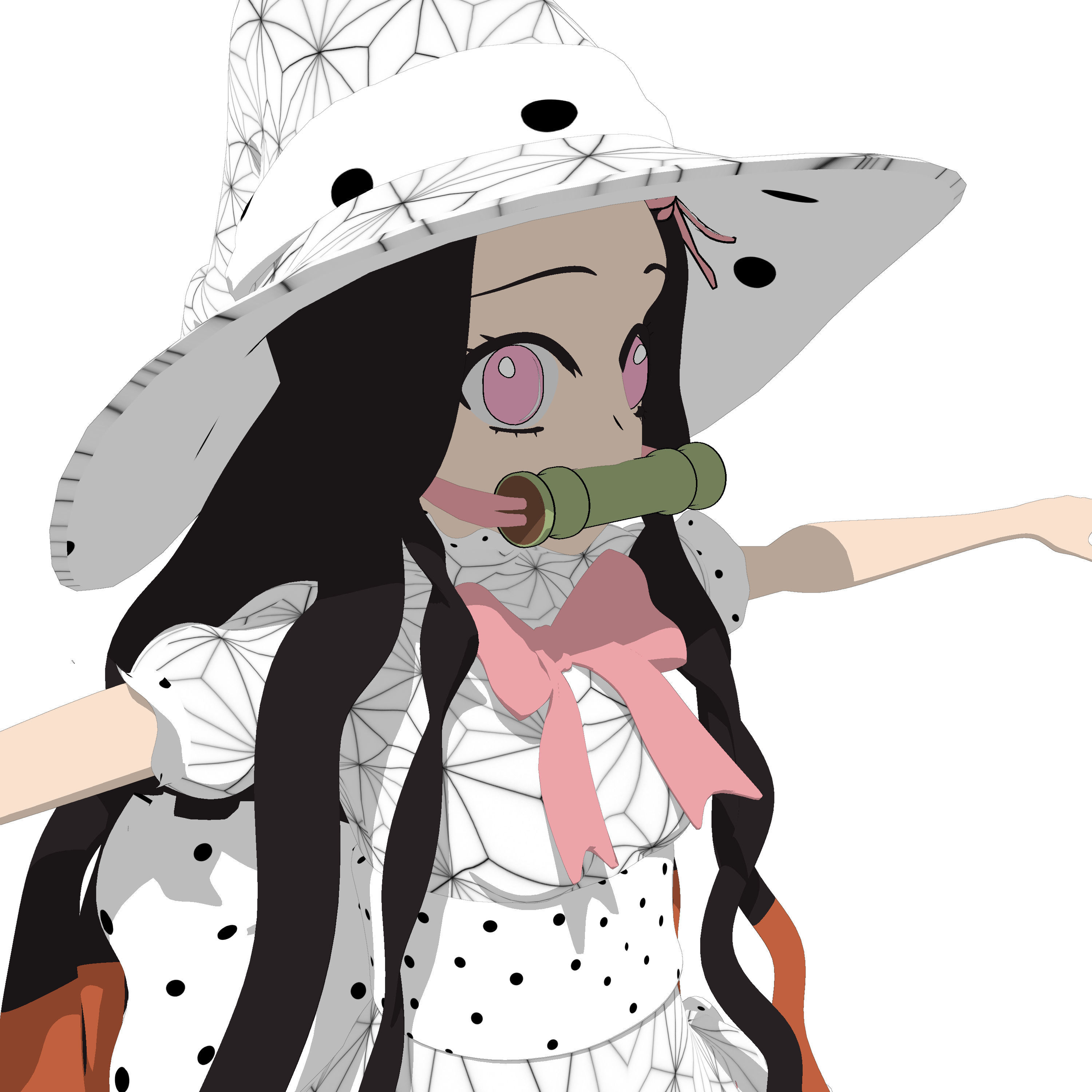 3D model Nezuko Halloween VR / AR / low-poly | CGTrader