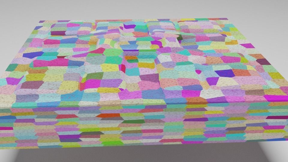 Colored Relief 3D Model free 3D model | CGTrader