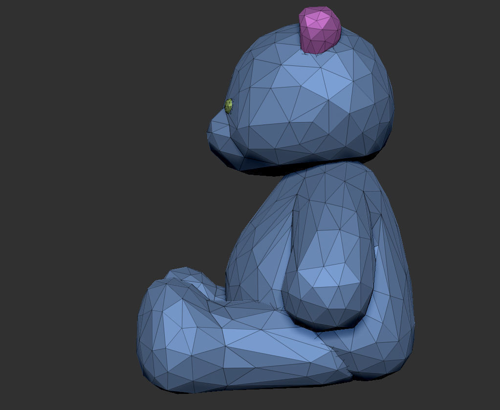 Low Poly Teddy Bear 3D model 3D printable | CGTrader