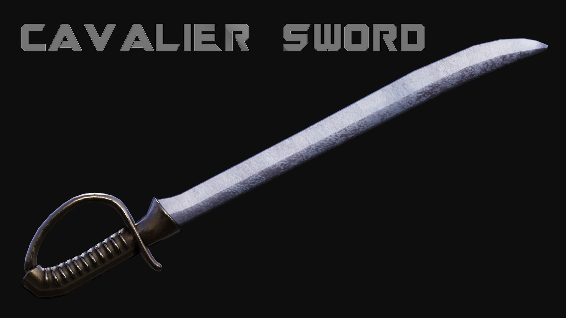 3D model Cavalier Sword VR / AR / low-poly | CGTrader