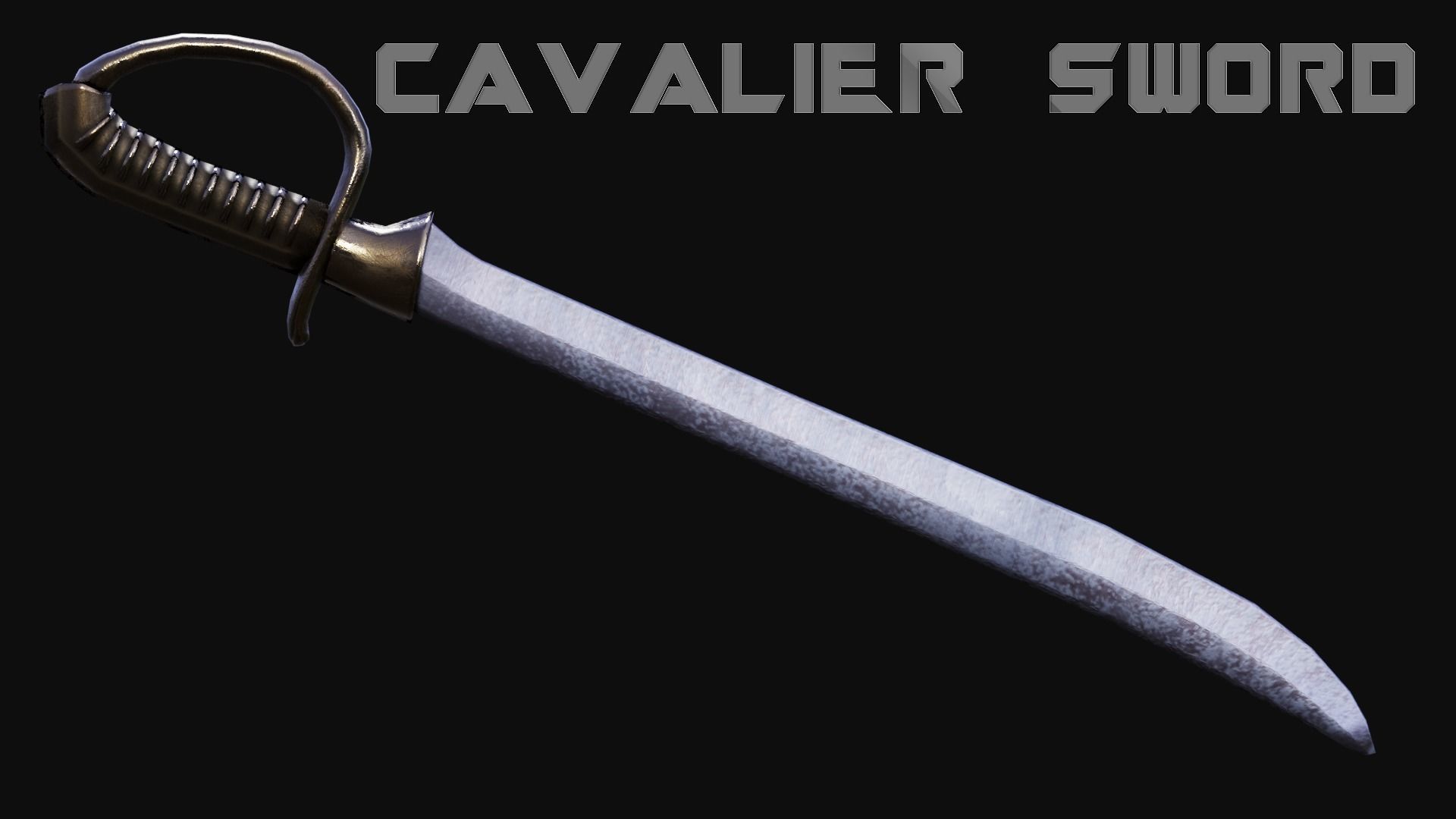 3D model Cavalier Sword VR / AR / low-poly | CGTrader