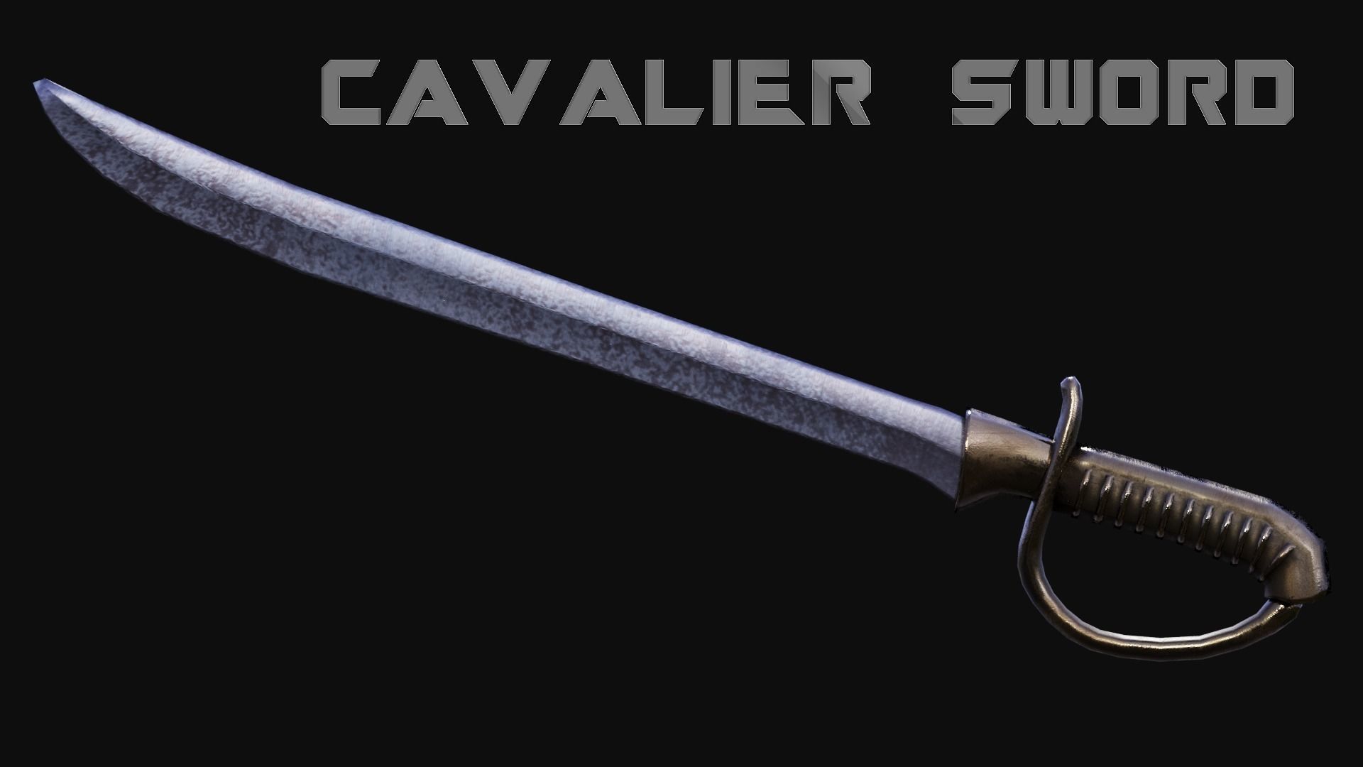 3D model Cavalier Sword VR / AR / low-poly | CGTrader