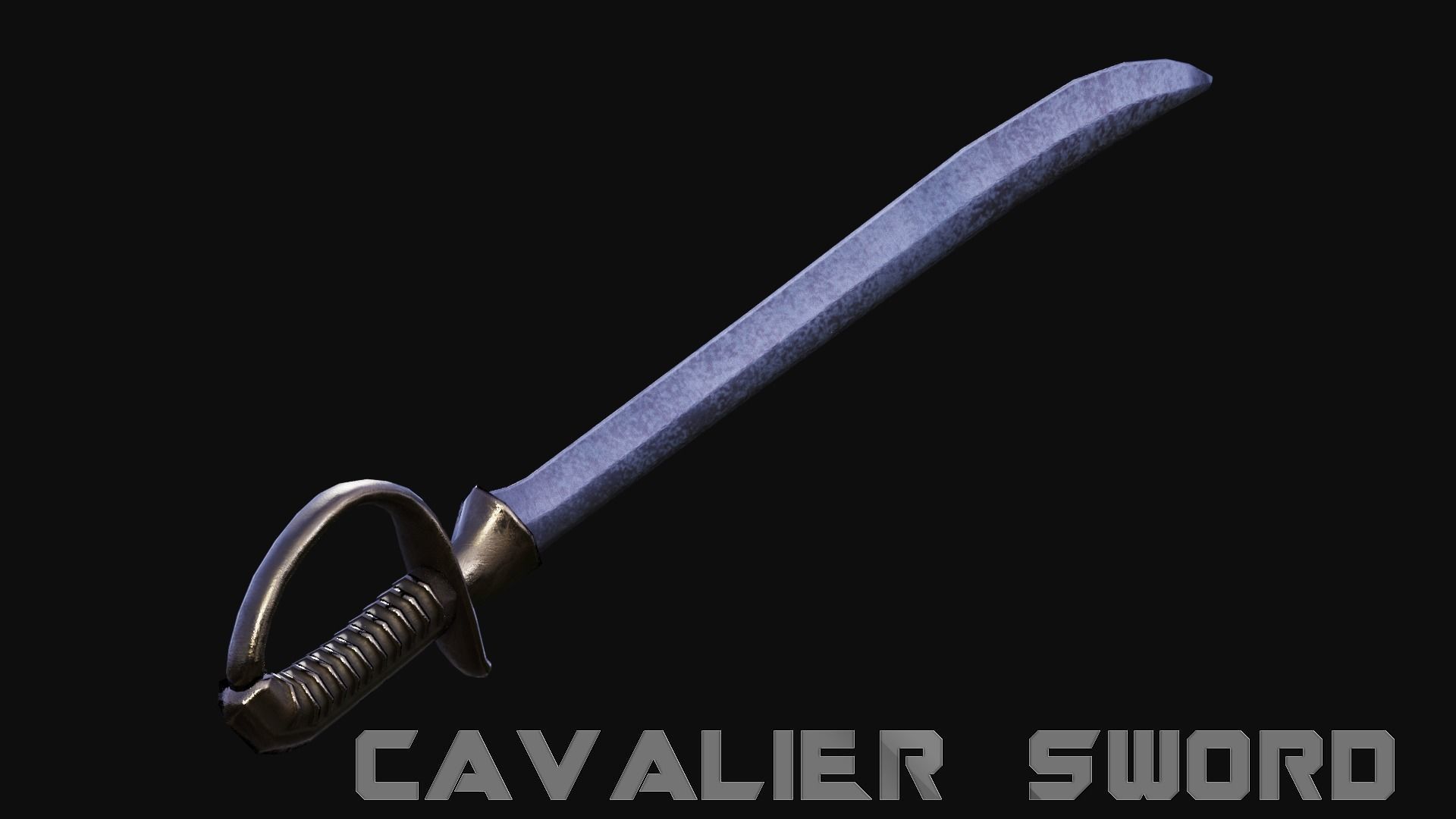 3D model Cavalier Sword VR / AR / low-poly | CGTrader