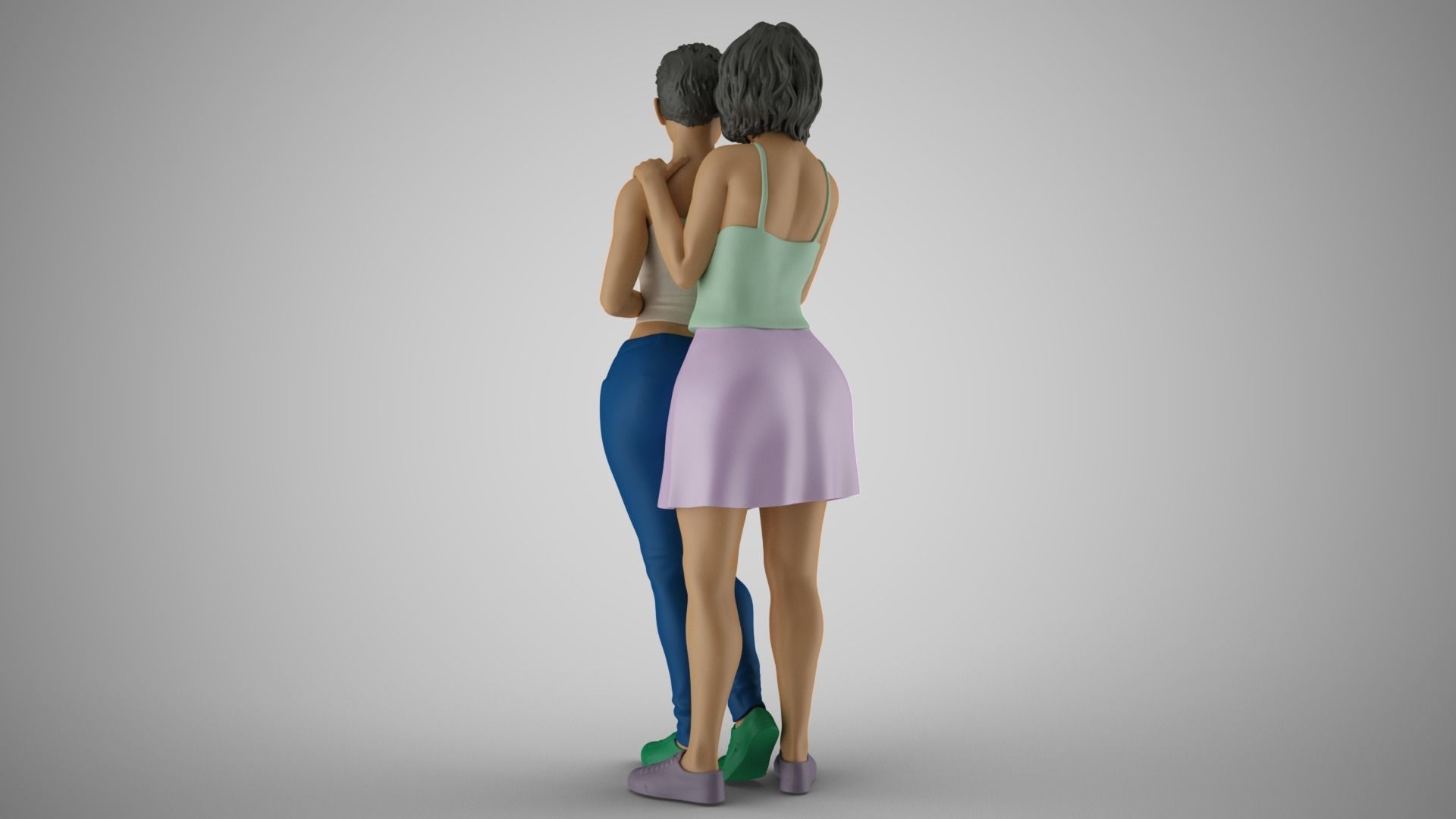 Two Friends 3D model 3D printable | CGTrader
