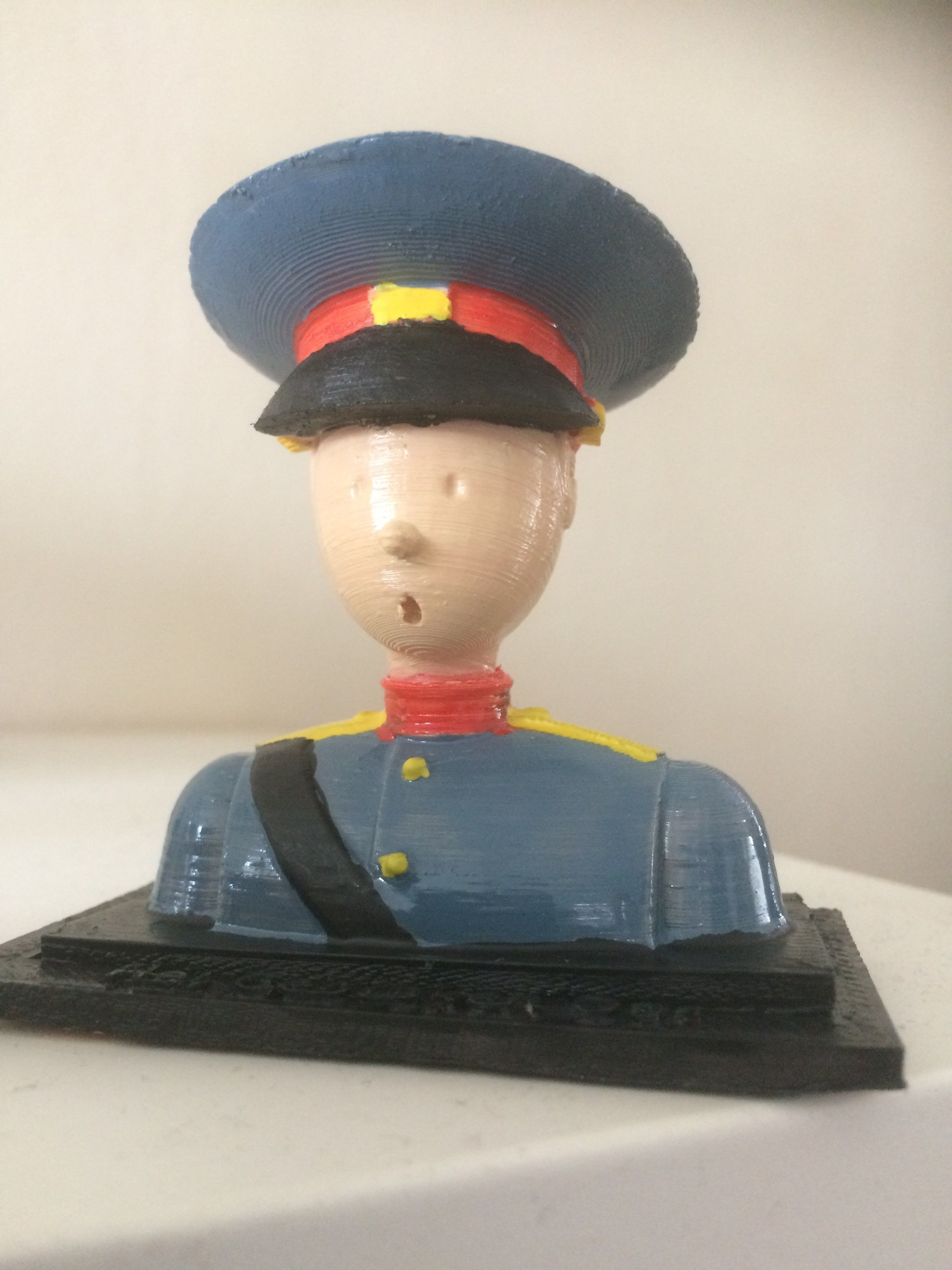 Tintin as Colonel 3D model 3D printable | CGTrader