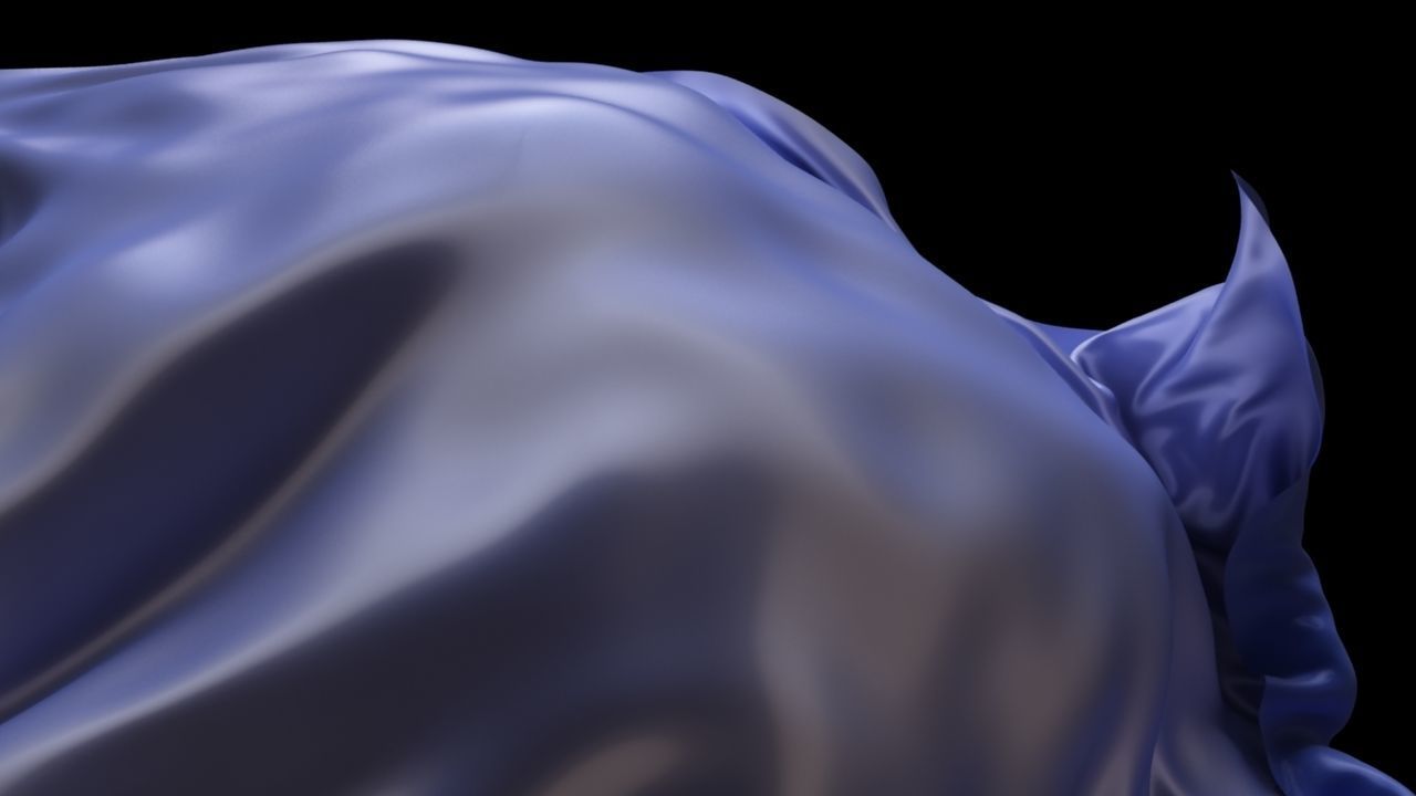 cloth silk 3D model animated rigged | CGTrader