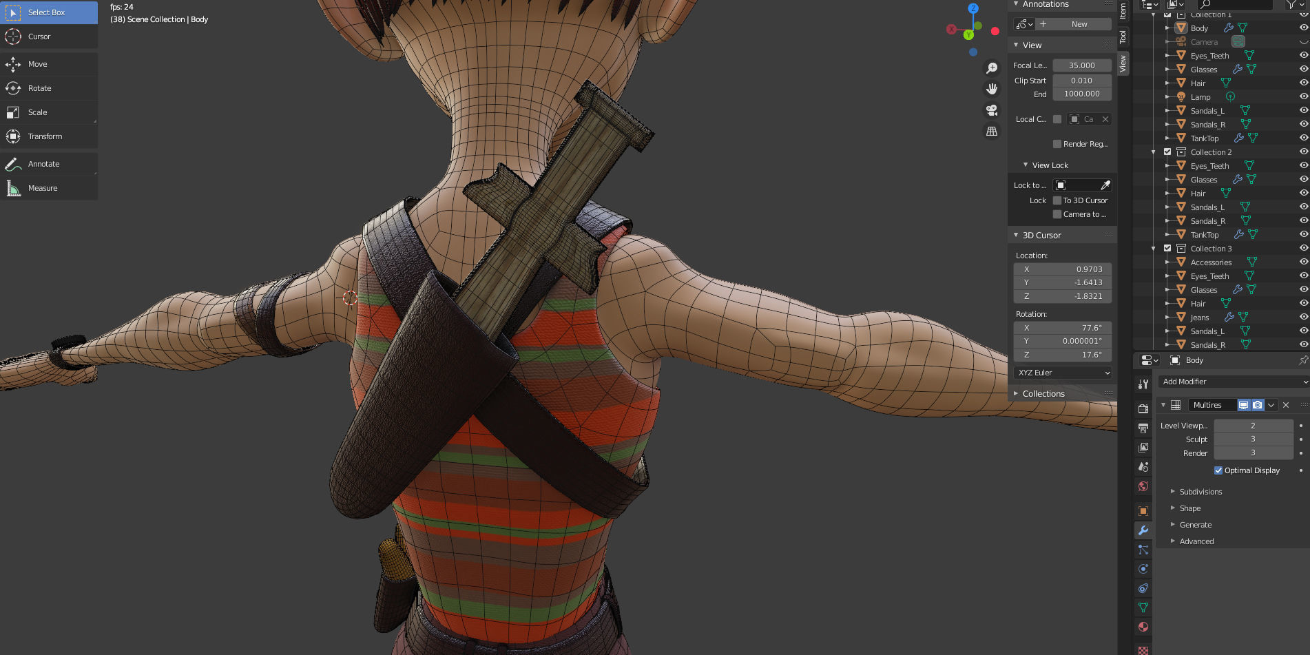 Stylized Character Boy - Blender Cycles And Eevee - Clark 3D model ...