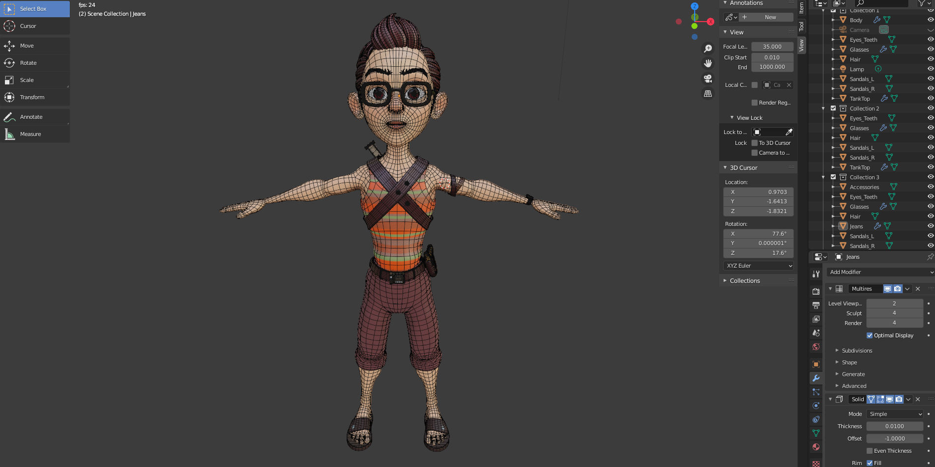 Stylized Character Boy - Blender Cycles And Eevee - Clark 3D model ...