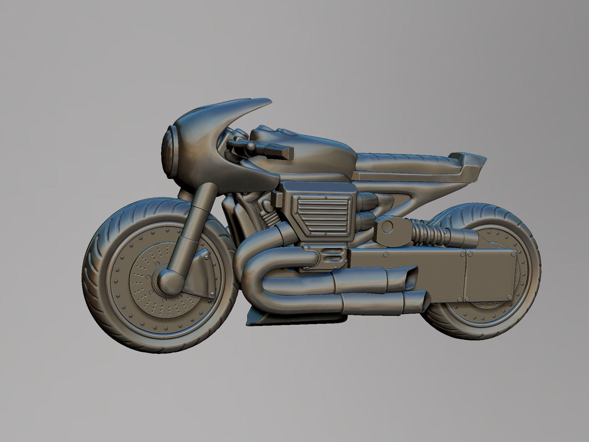 Batcylcle motorcycle 3D model 3D printable | CGTrader