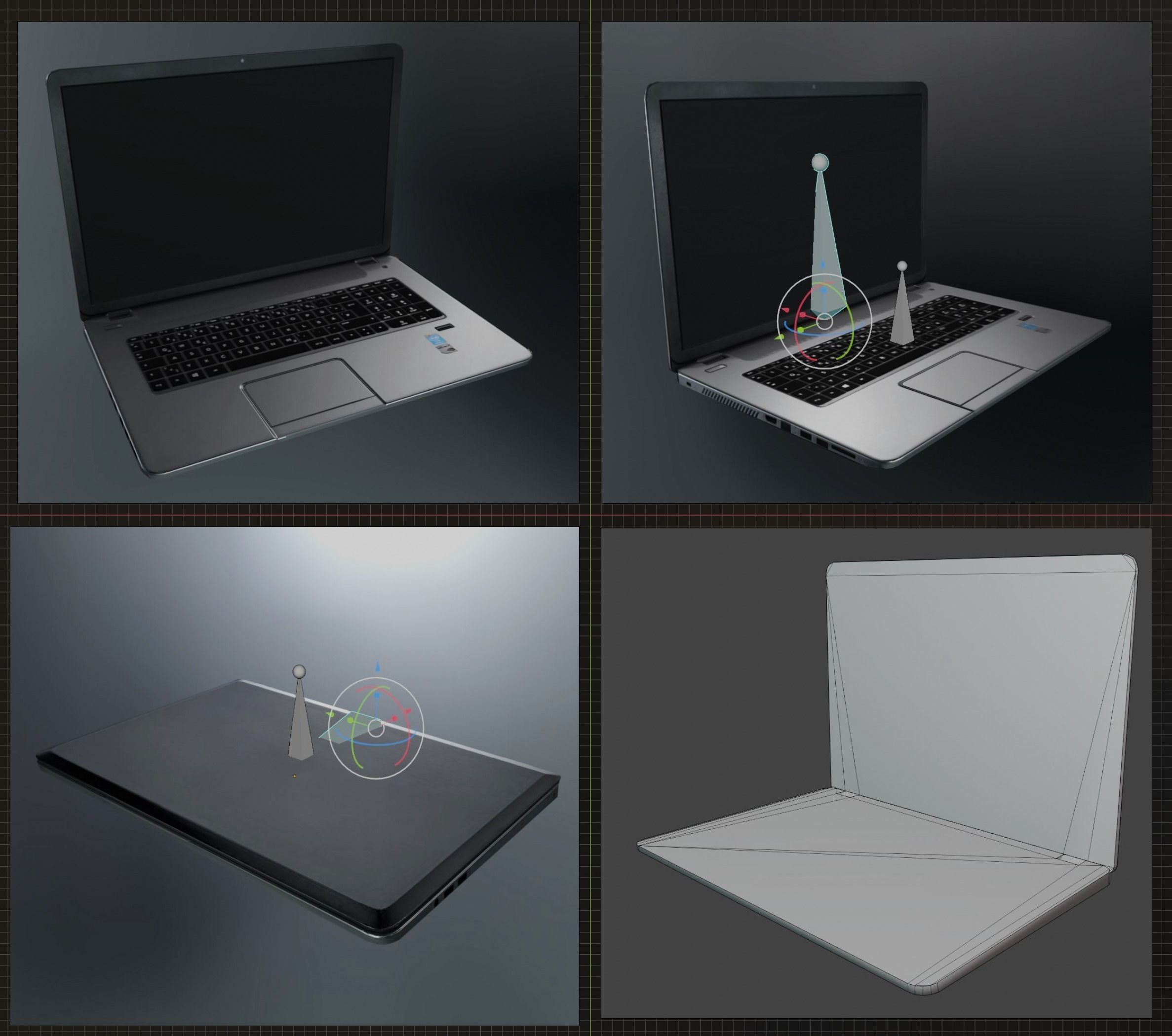3D model Lowpoly Notebook Blender-29 Version VR / AR / low-poly | CGTrader