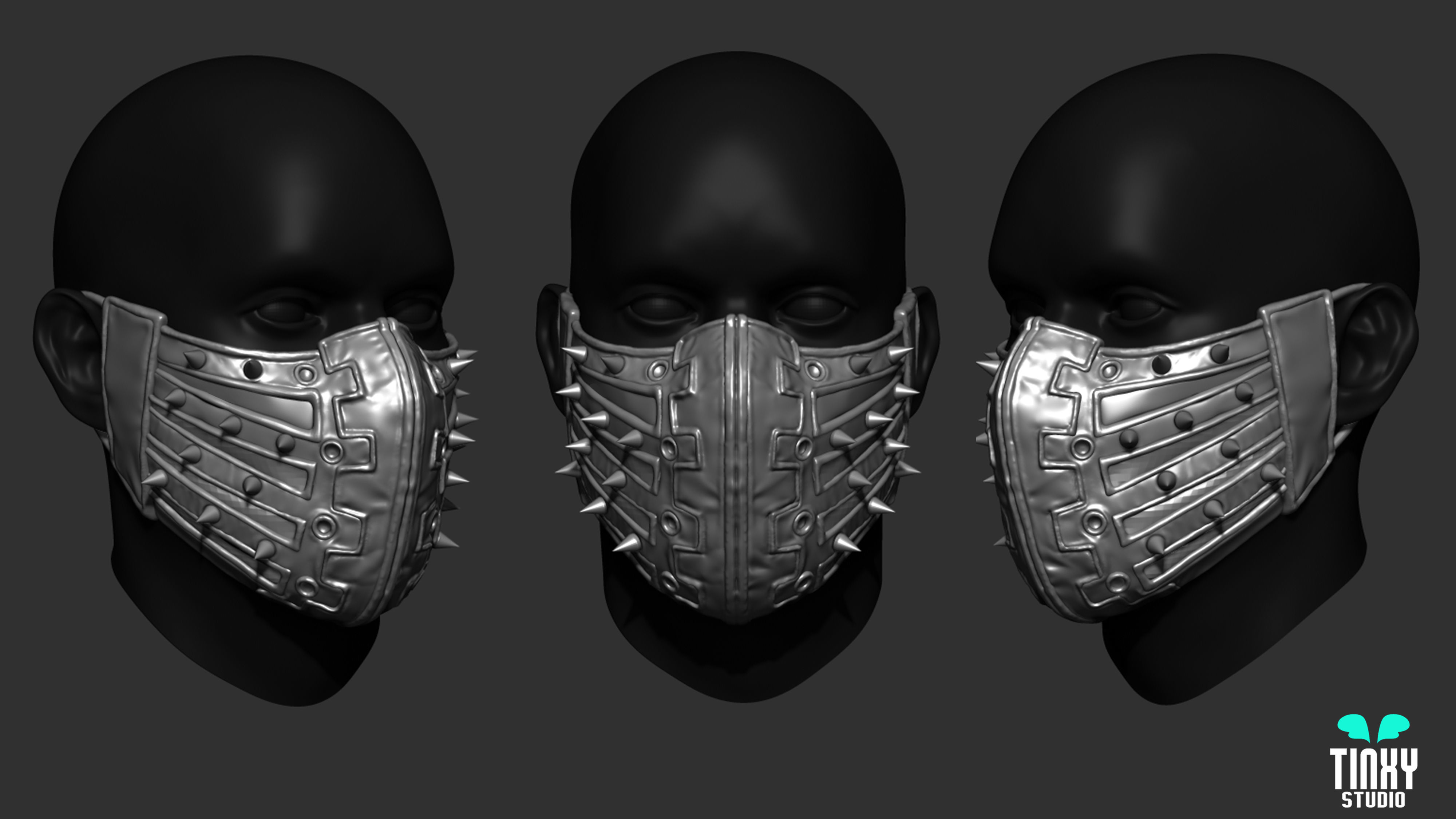 Mask CyberPunk 3D model | CGTrader