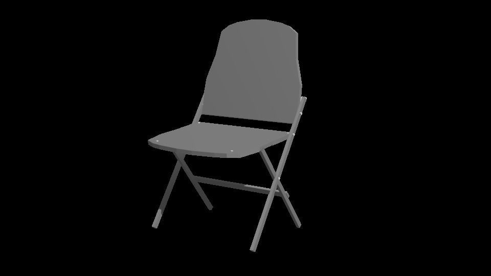 Foldable Chair 3D model | CGTrader