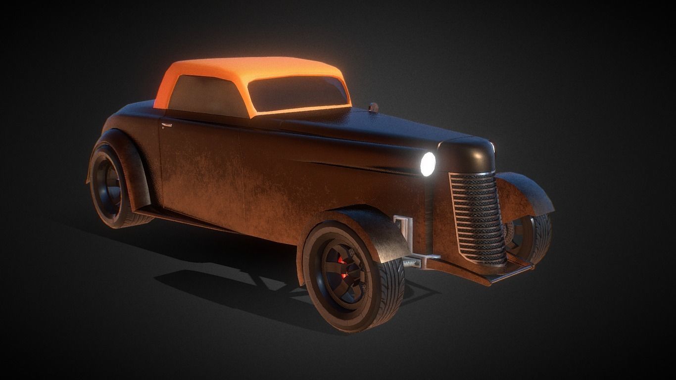 3D model Moskvich a Russian Hot Rod Car VR / AR / low-poly | CGTrader