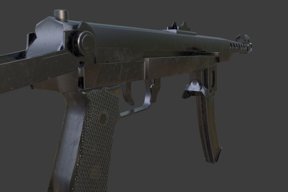 3D model PPS-43 gun VR / AR / low-poly | CGTrader