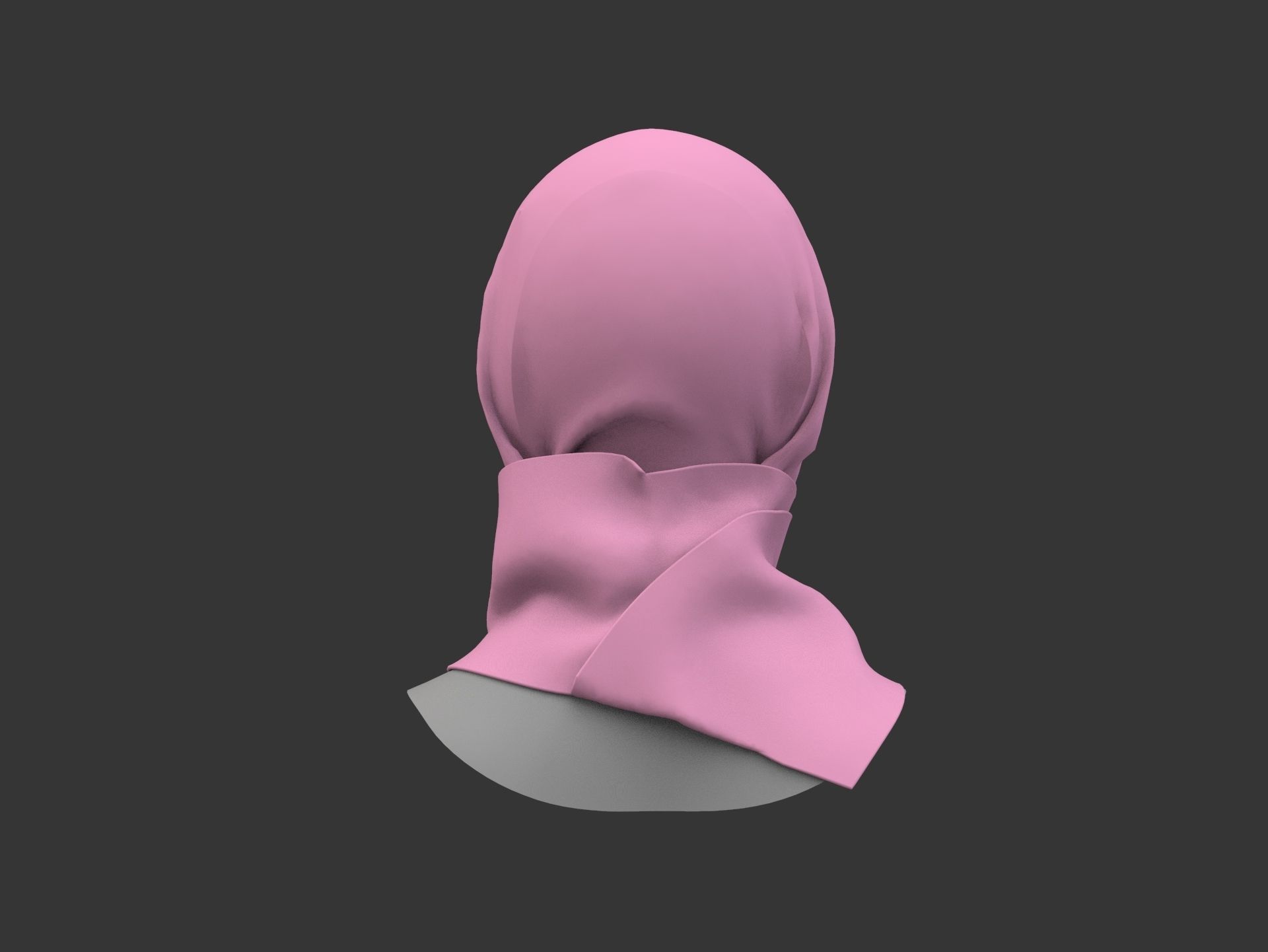 Hijab traditional headscarf for women Marvelous Designer 3D model ...