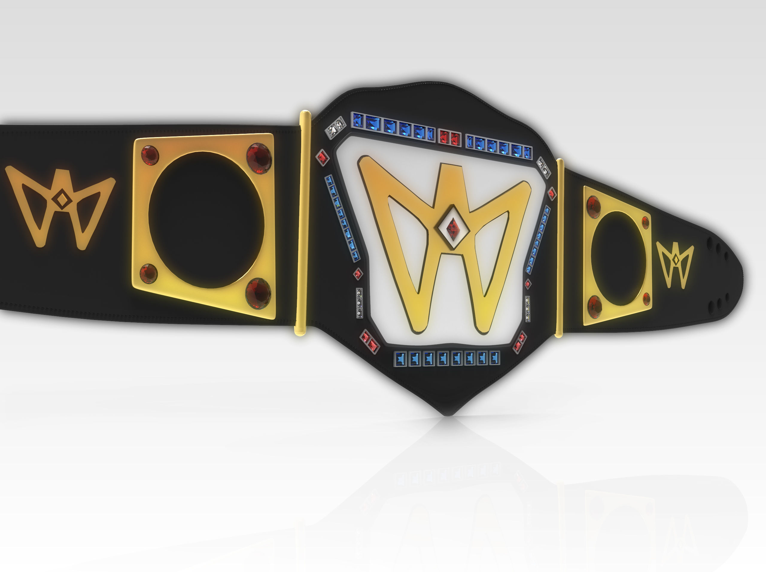 WWE wrestling belt 3d model 3D model | CGTrader