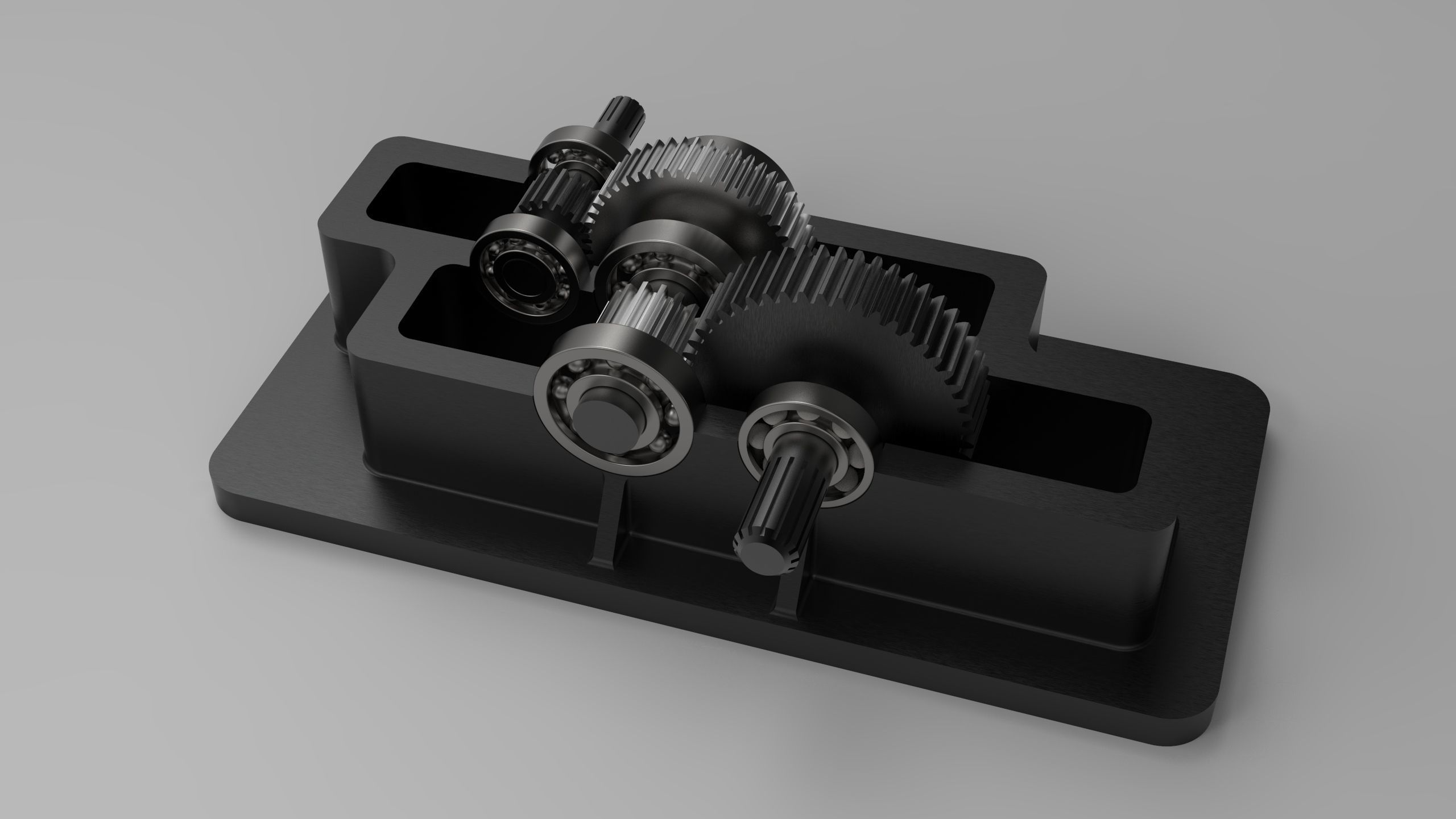 Reduction GearBox 3D model animated | CGTrader