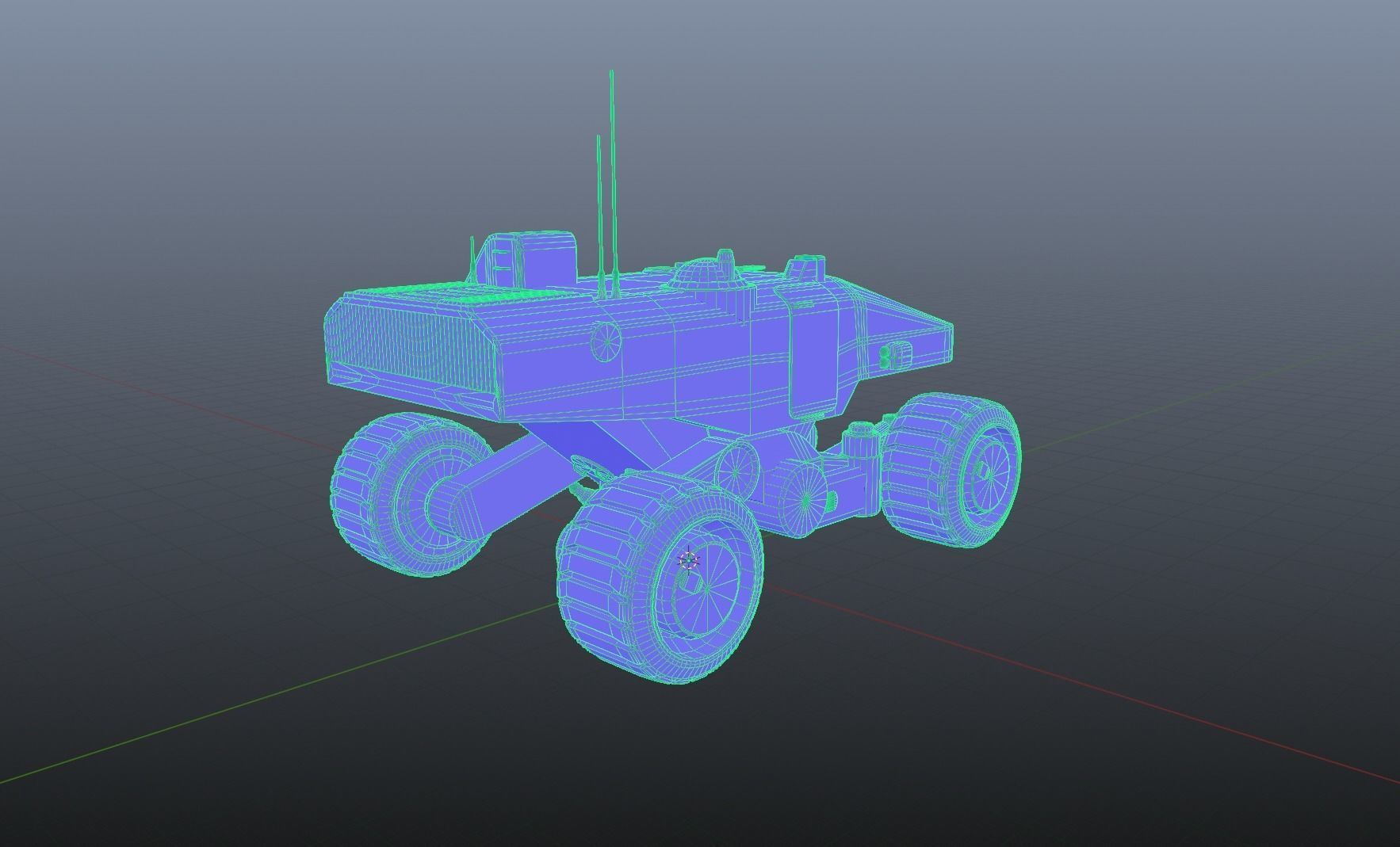 3D model NASA Apollo Launch Scene With Military Vehicle VR / AR / low ...