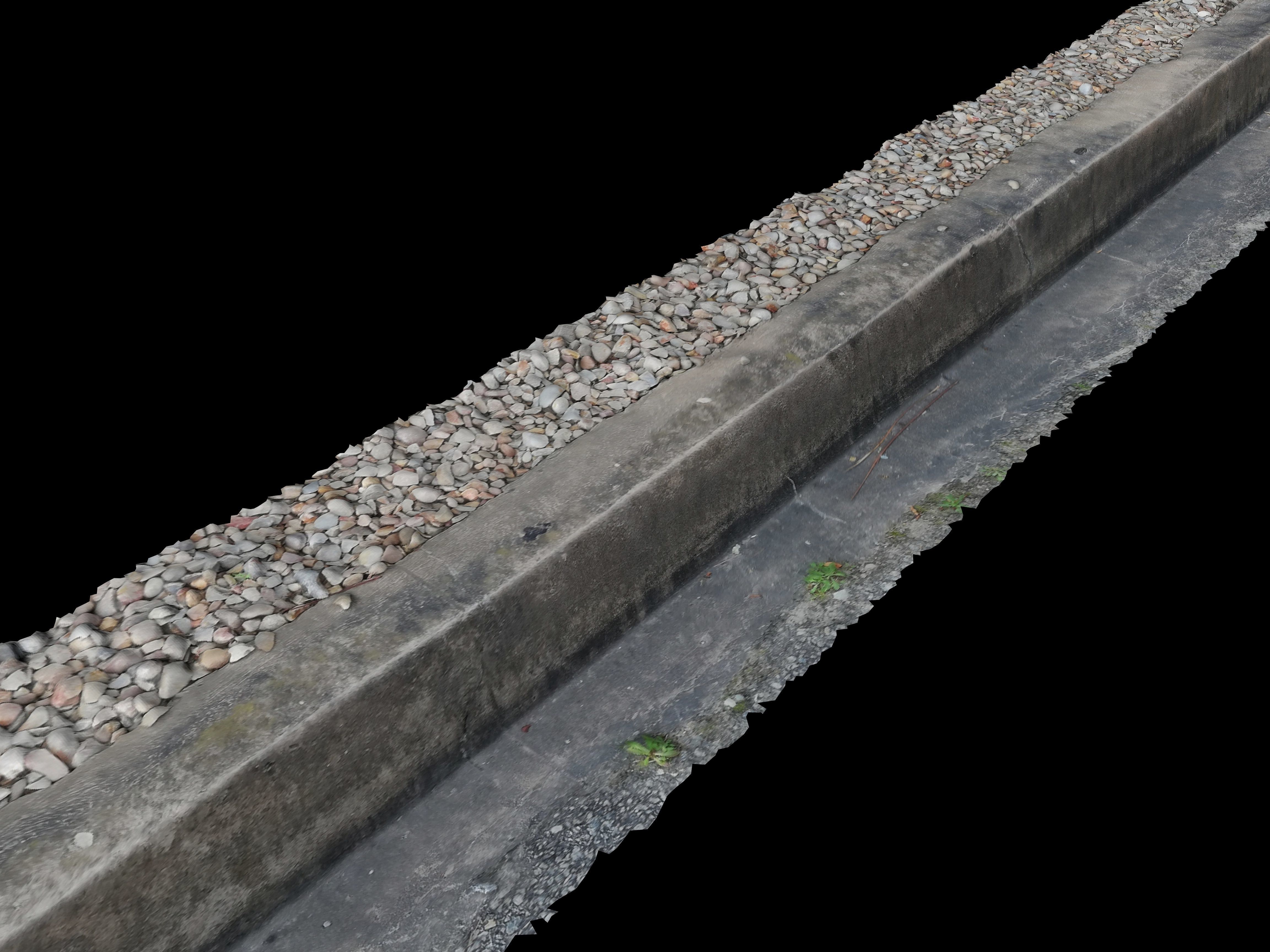 Curb Sidewalk Road curb - Photogrammetry 3D model | CGTrader