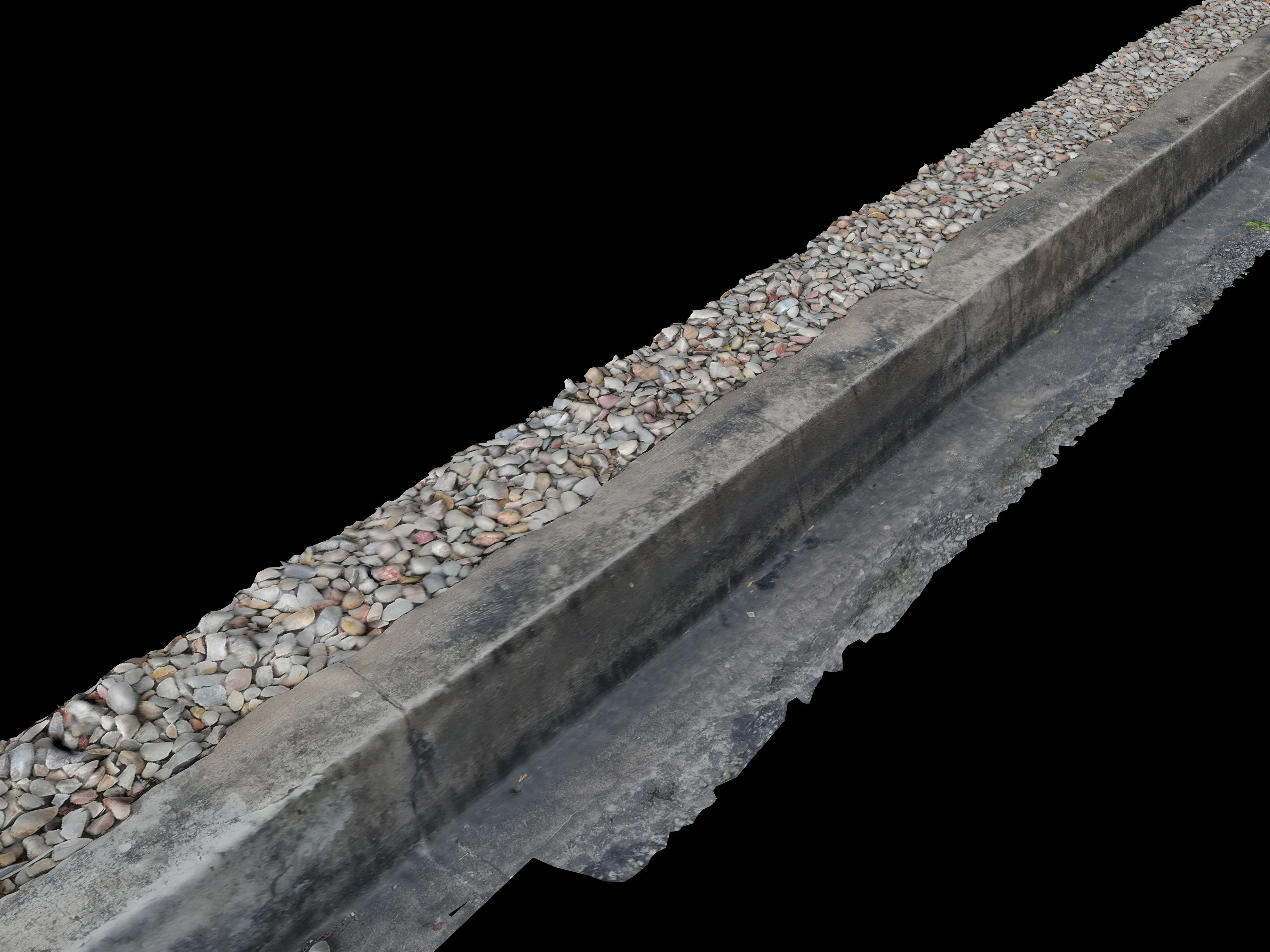 Curb Sidewalk Road curb - Photogrammetry 3D model | CGTrader