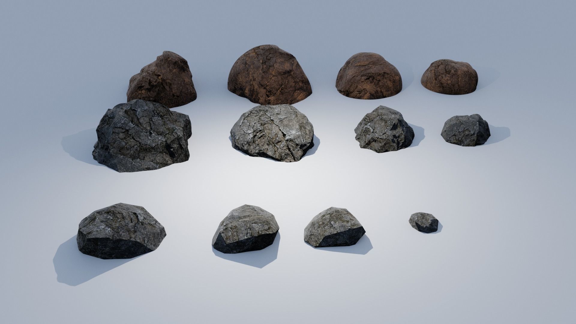 3D model 3D Low and high poly rock models VR / AR / low-poly | CGTrader