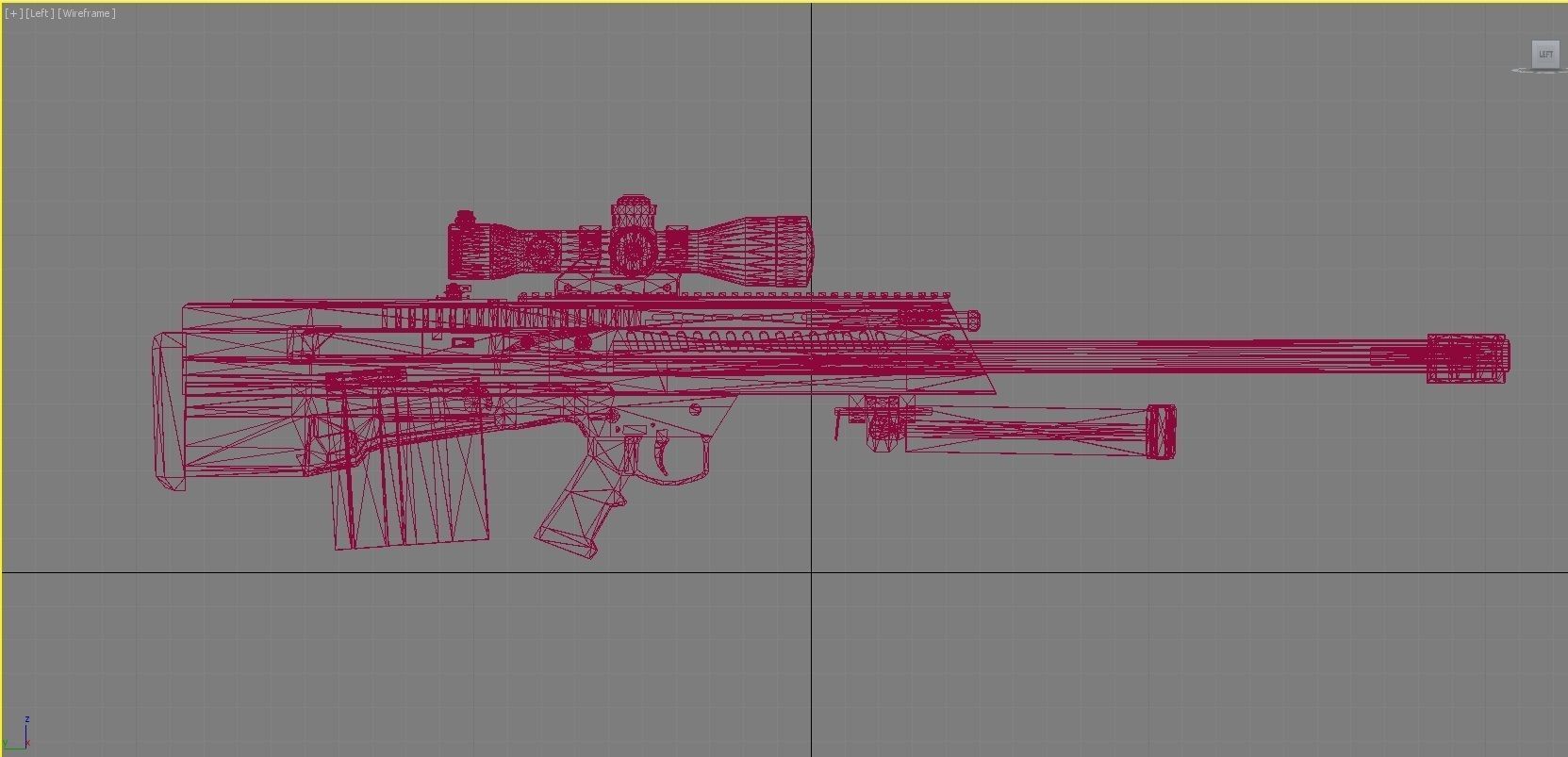 3D model Barrett XM500 Sniper Rifle VR / AR / low-poly | CGTrader
