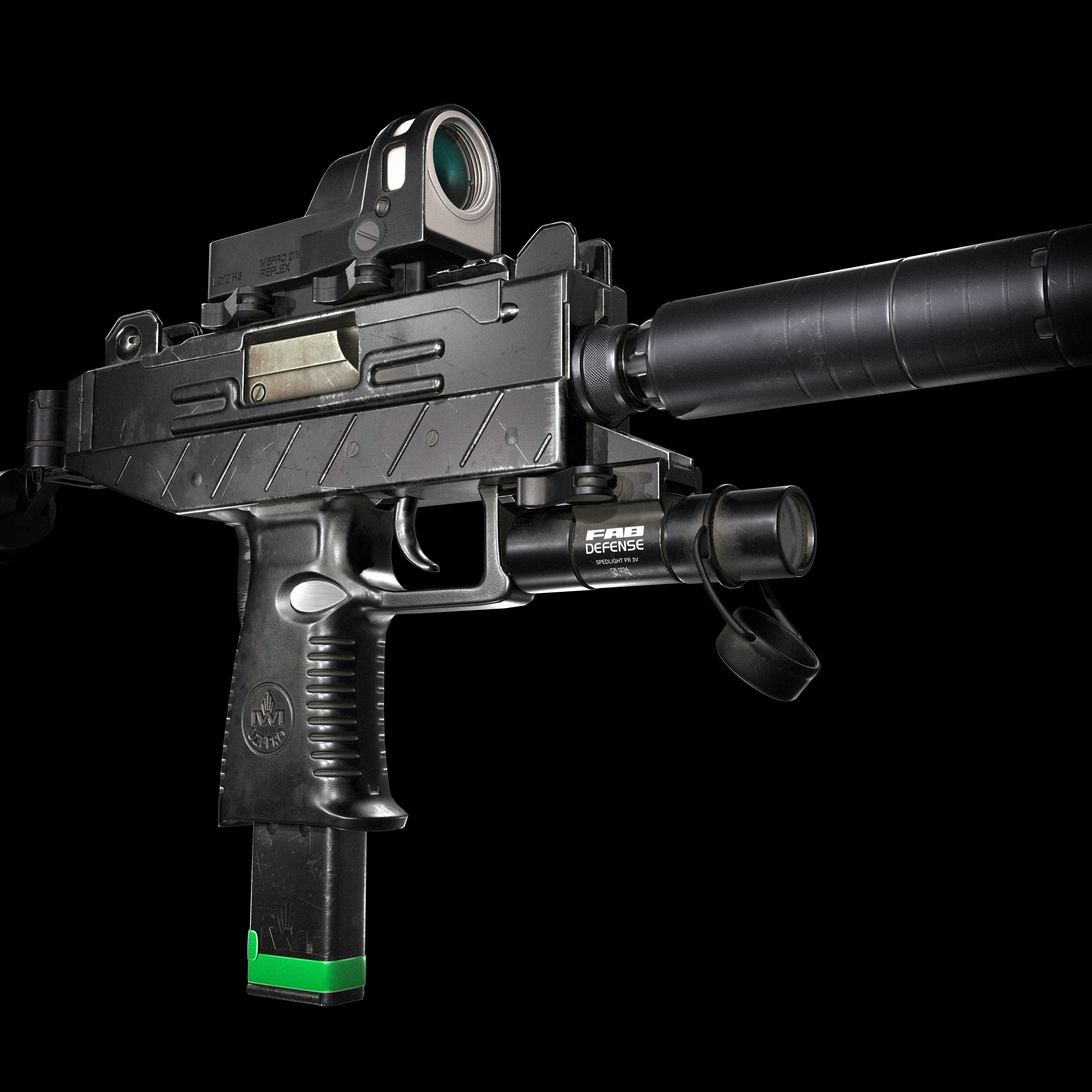 3D model UZI PRO VR / AR / low-poly | CGTrader