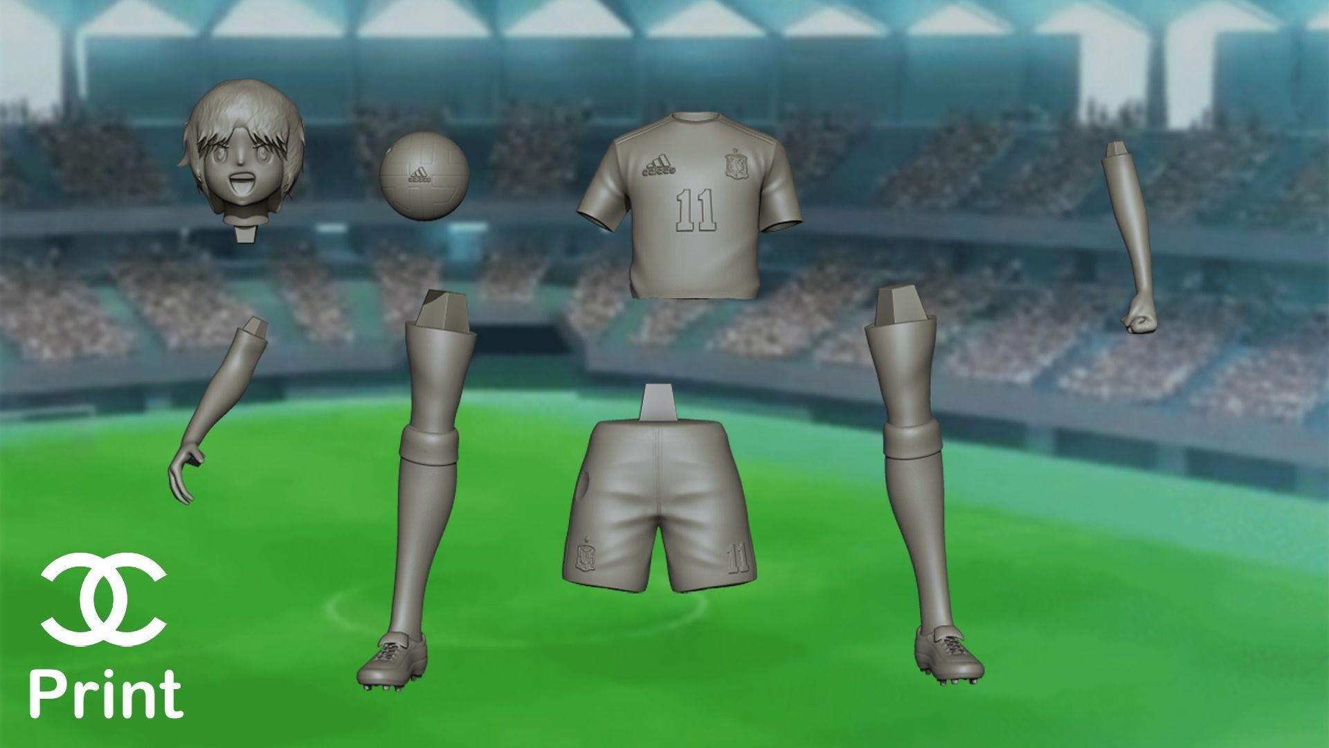 Michael - Captain Tsubasa 3D model 3D printable | CGTrader