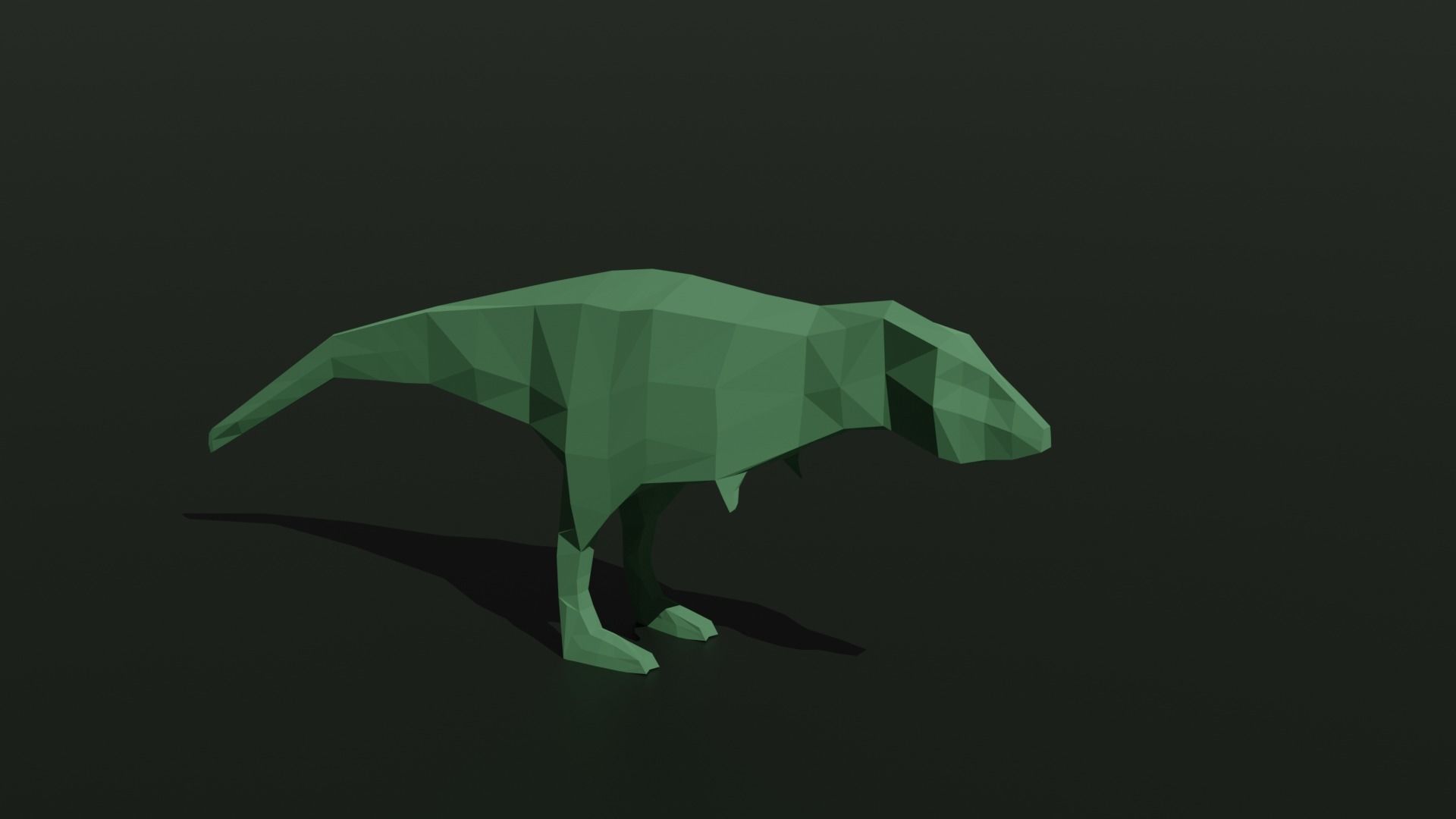 3D model Low Poly T-rex polygonal animal VR / AR / low-poly | CGTrader