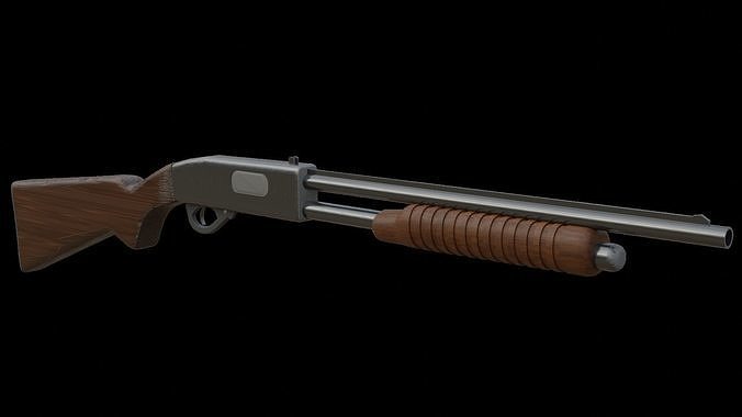 Shotgun free 3D model | CGTrader