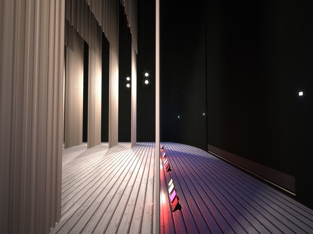 Theater- auditorium - stage - backstage 3D model | CGTrader