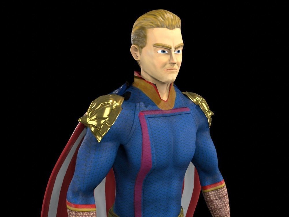 3D model Homelander The boys 3D model Animated VR / AR / low-poly ...